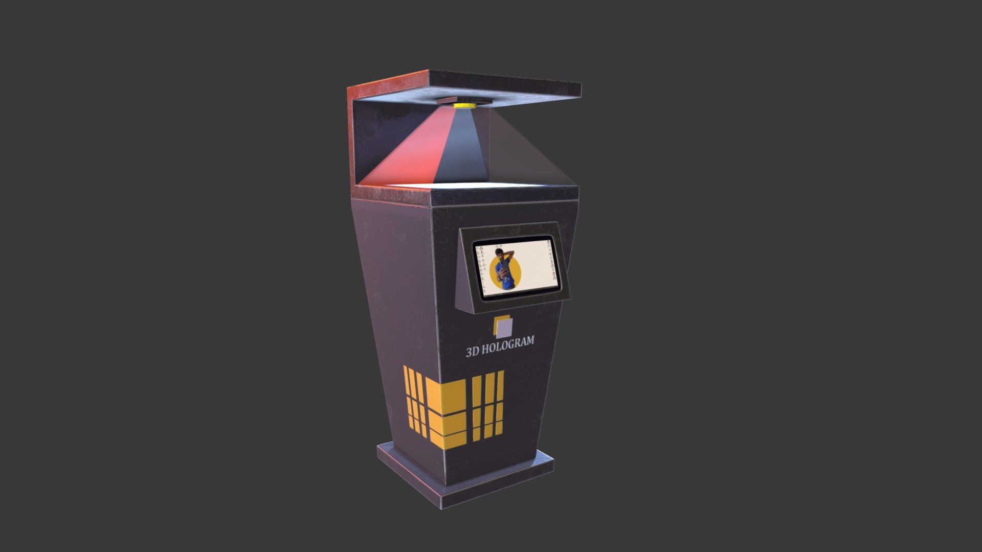 3D Hologram Display - Download Free 3D model by praveen maurya ...