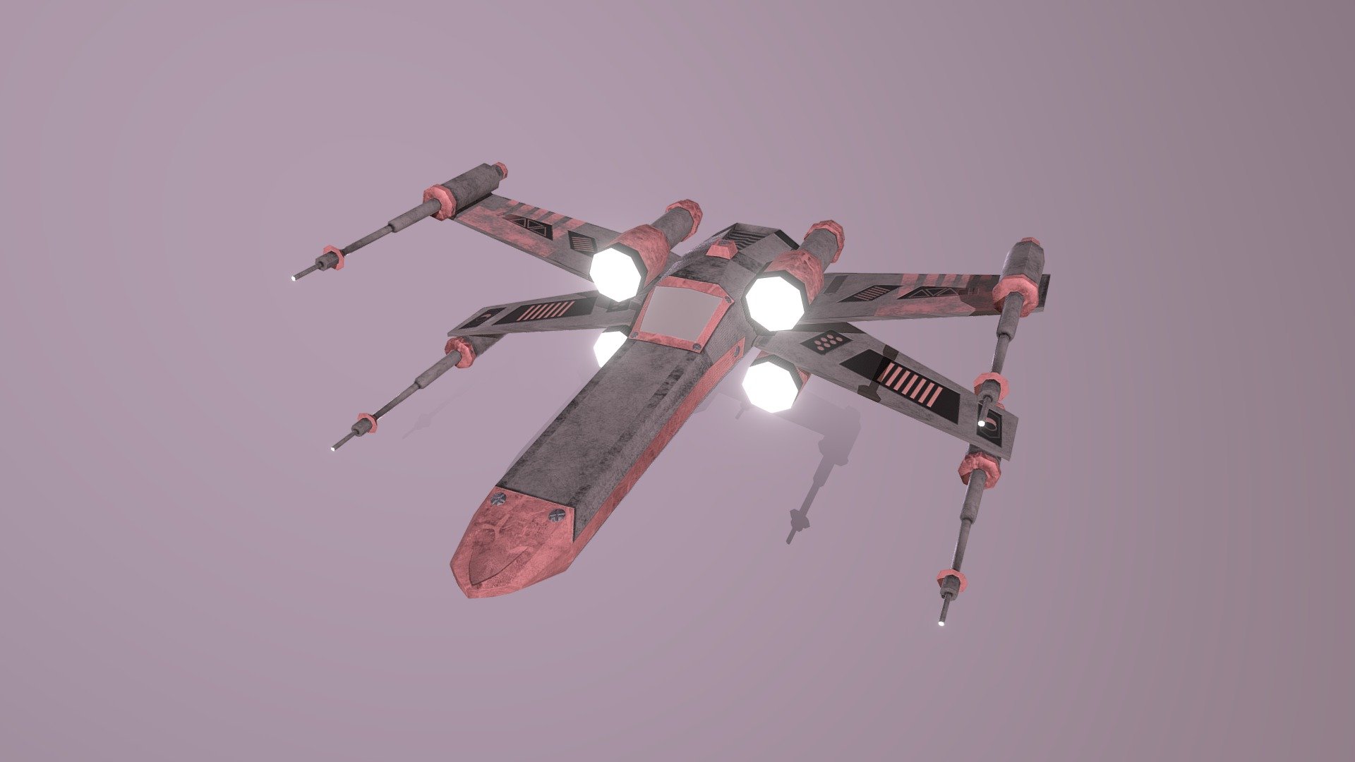 X-Wing Low Poly - Download Free 3D model by Priscila Cruz (@digiprisart ...