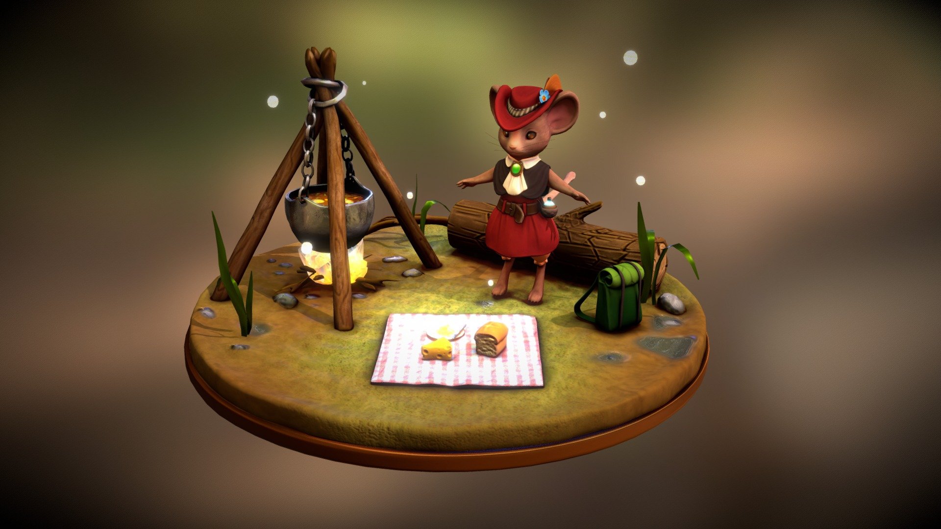 Mouse adventurer - 3D model by pamsywhamsy [671b110] - Sketchfab