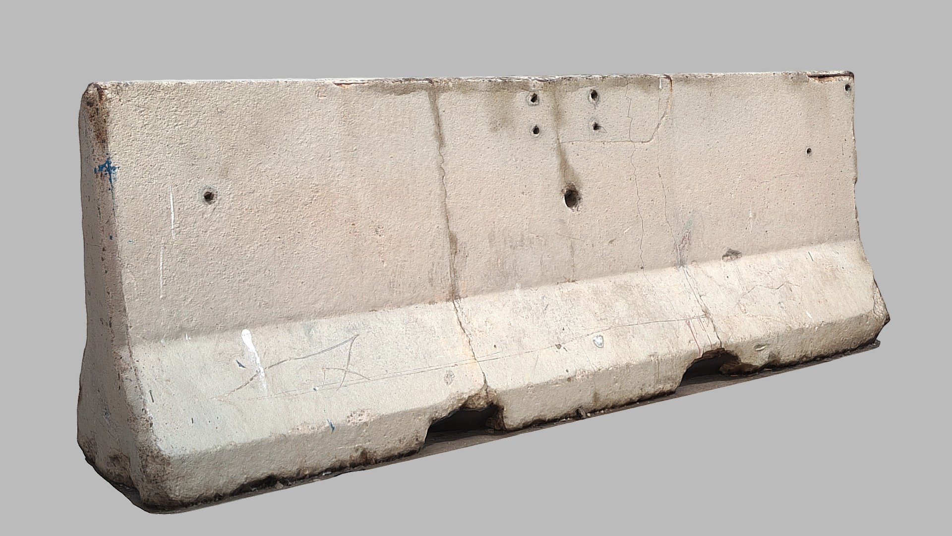 Dirty concrete block with visible rebar 2 - Buy Royalty Free 3D model ...