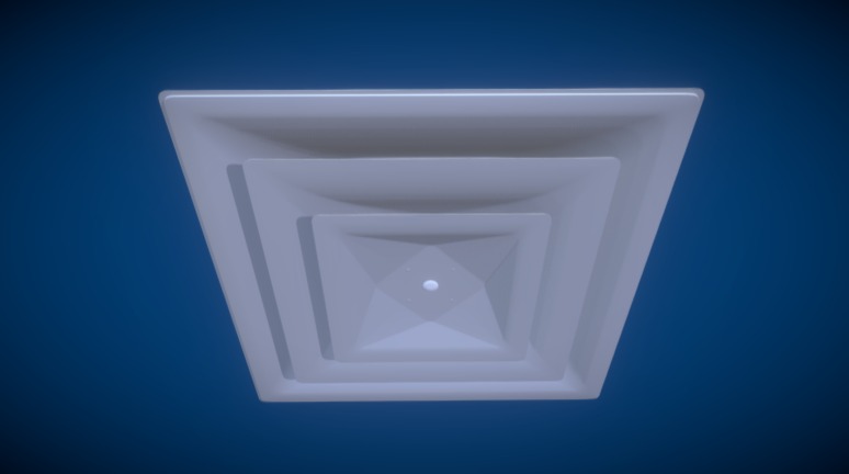 RNS Series - RNS3 Diffuser - 3D model by Nailor [671d7d2] - Sketchfab