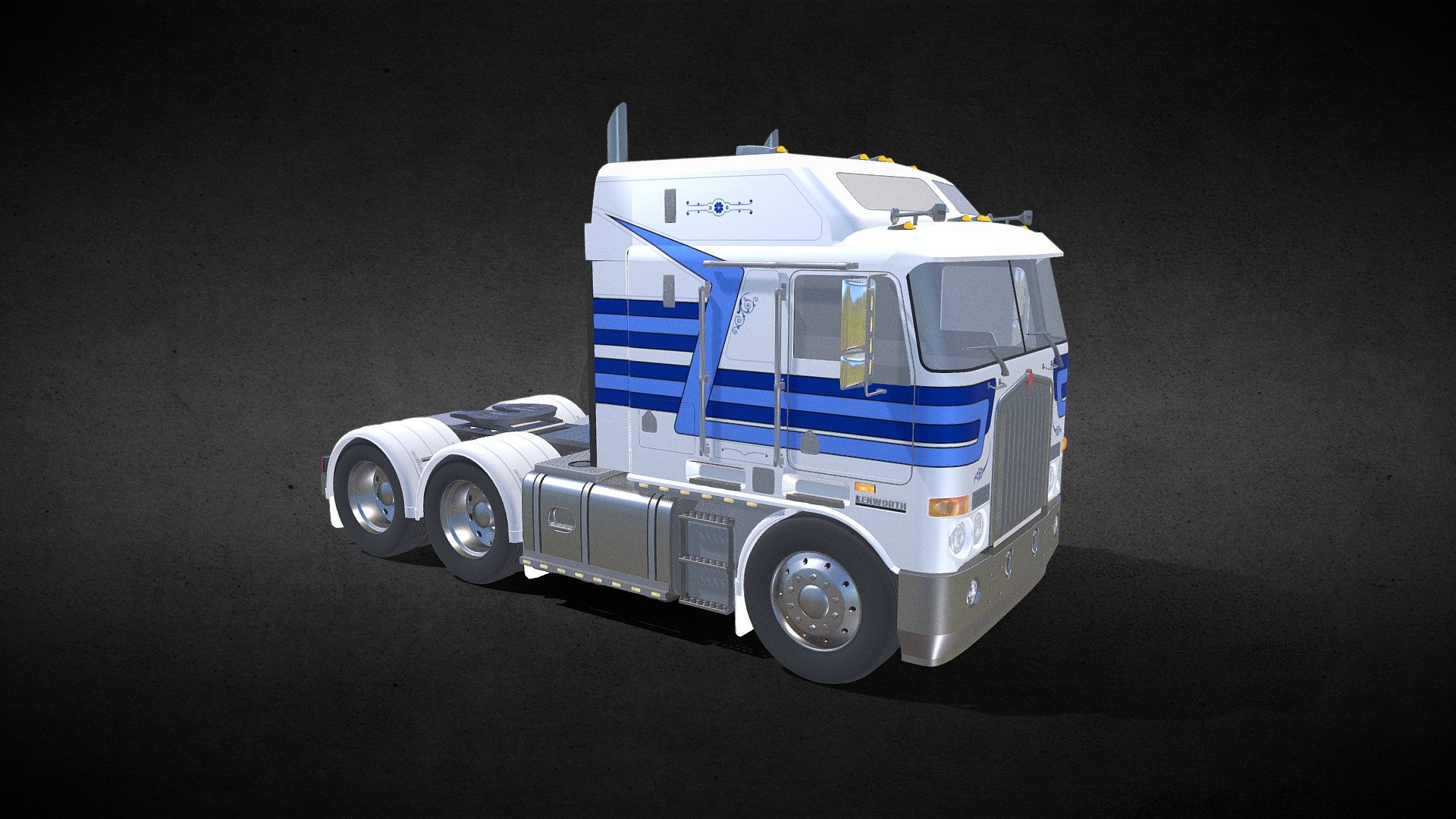 Kenworth K108 Extracab - 3D model by bansheewoj [671ea75] - Sketchfab