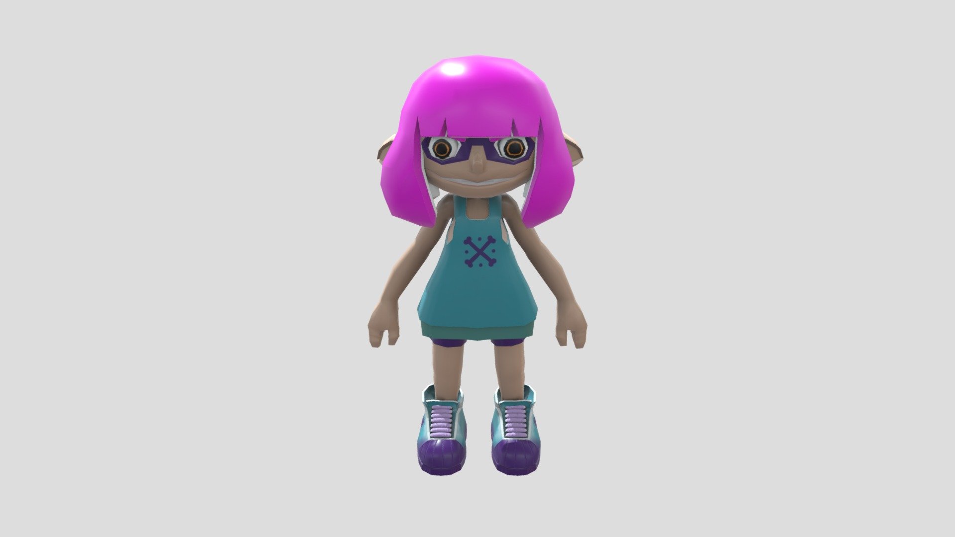 Splatoon character - 3D model by MlleChocola [671f568] - Sketchfab