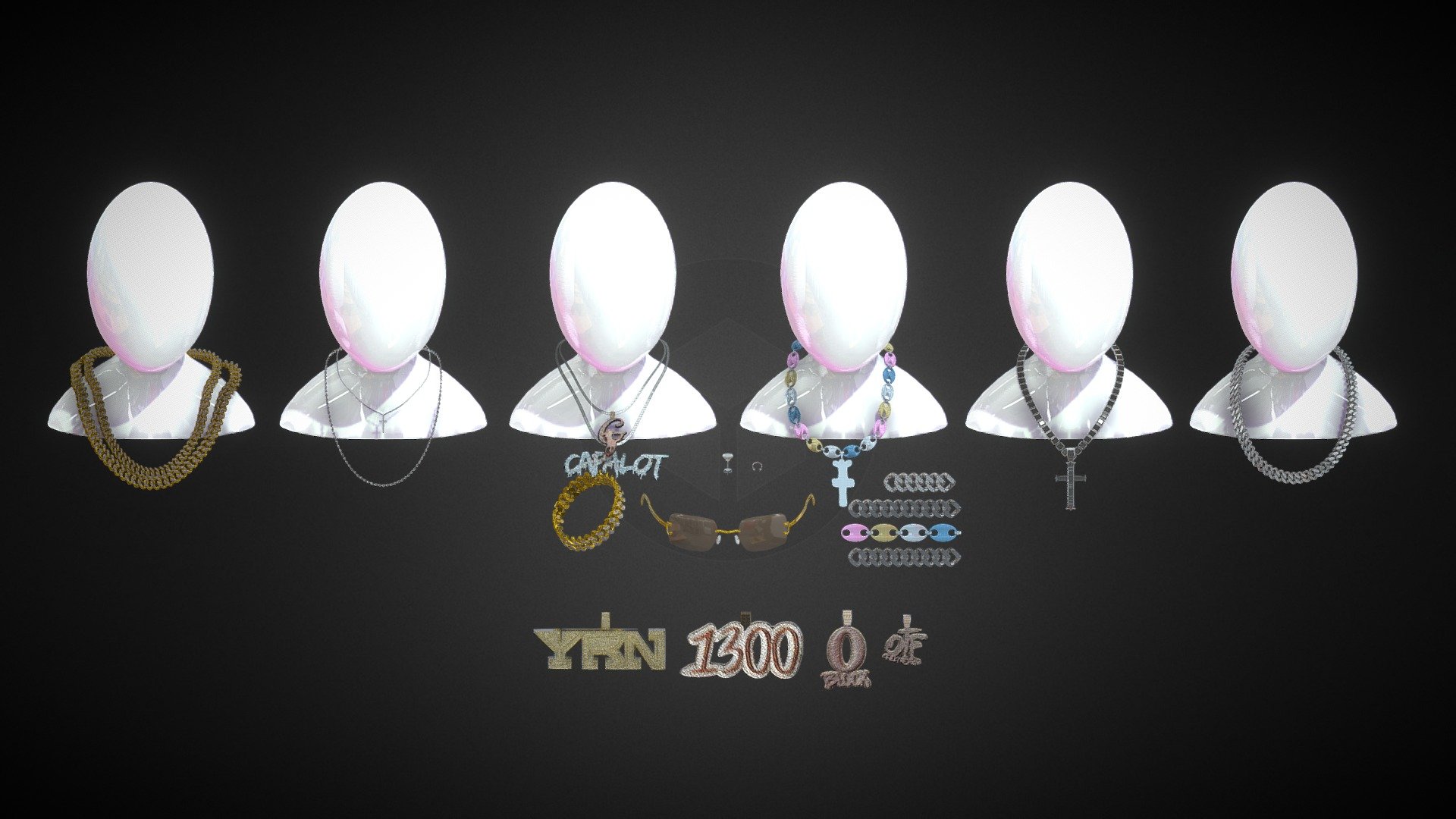 Jewelry Bundle 2 - Buy Royalty Free 3D model by Tiko (@tikoavp ...