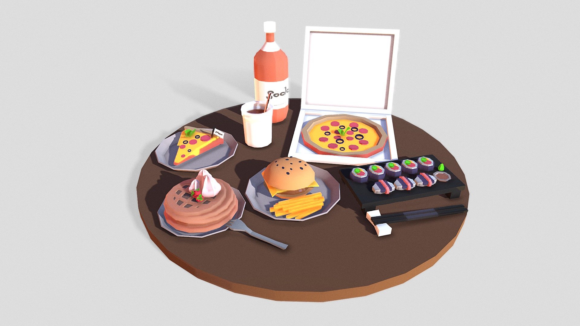 Stylized Low Poly Food Pack - Download Free 3D model by Sammy_does ...