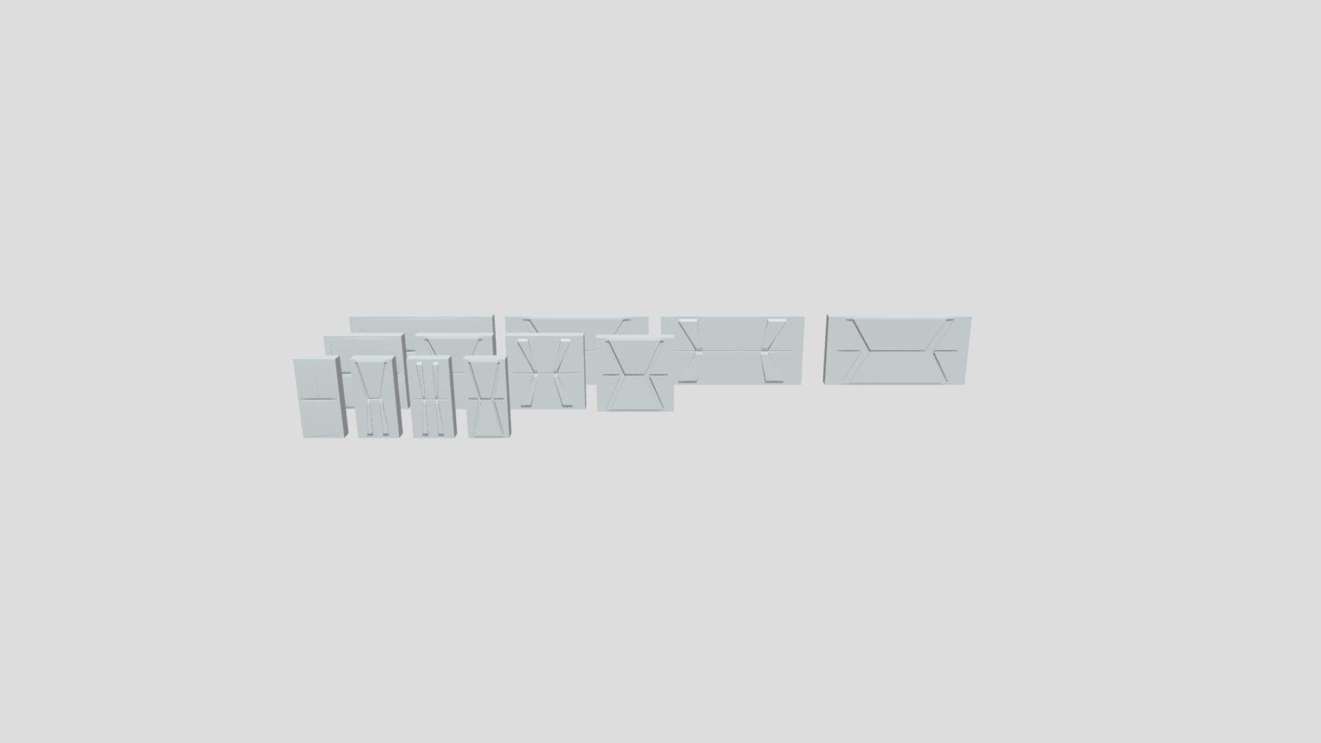 Wall Variants Original - 3D model by Jordan.Matchan [67286c9] - Sketchfab