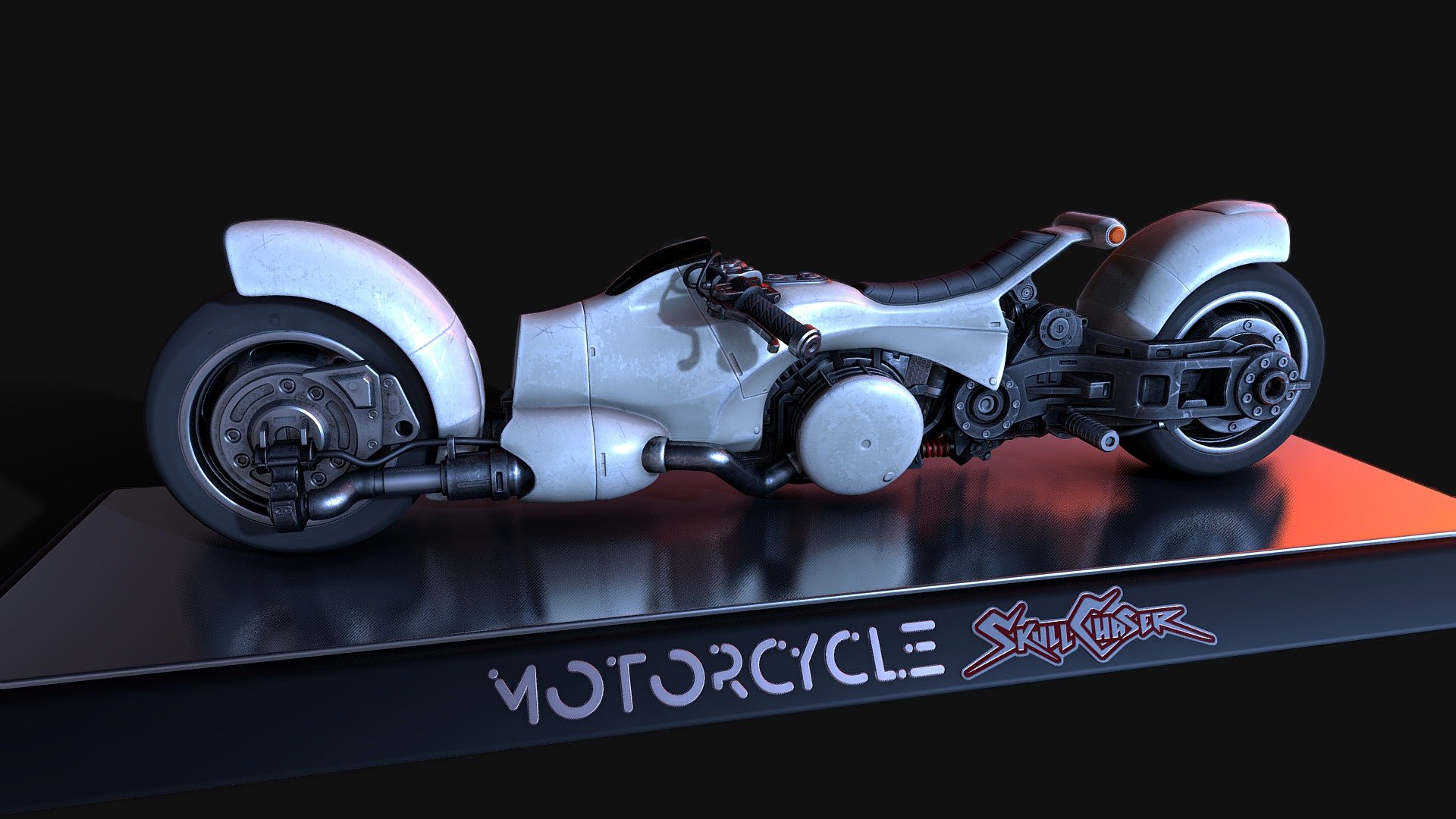 Skull_Chaser Motorcycle_actionfigure style - 3D model by giobiancoFB ...