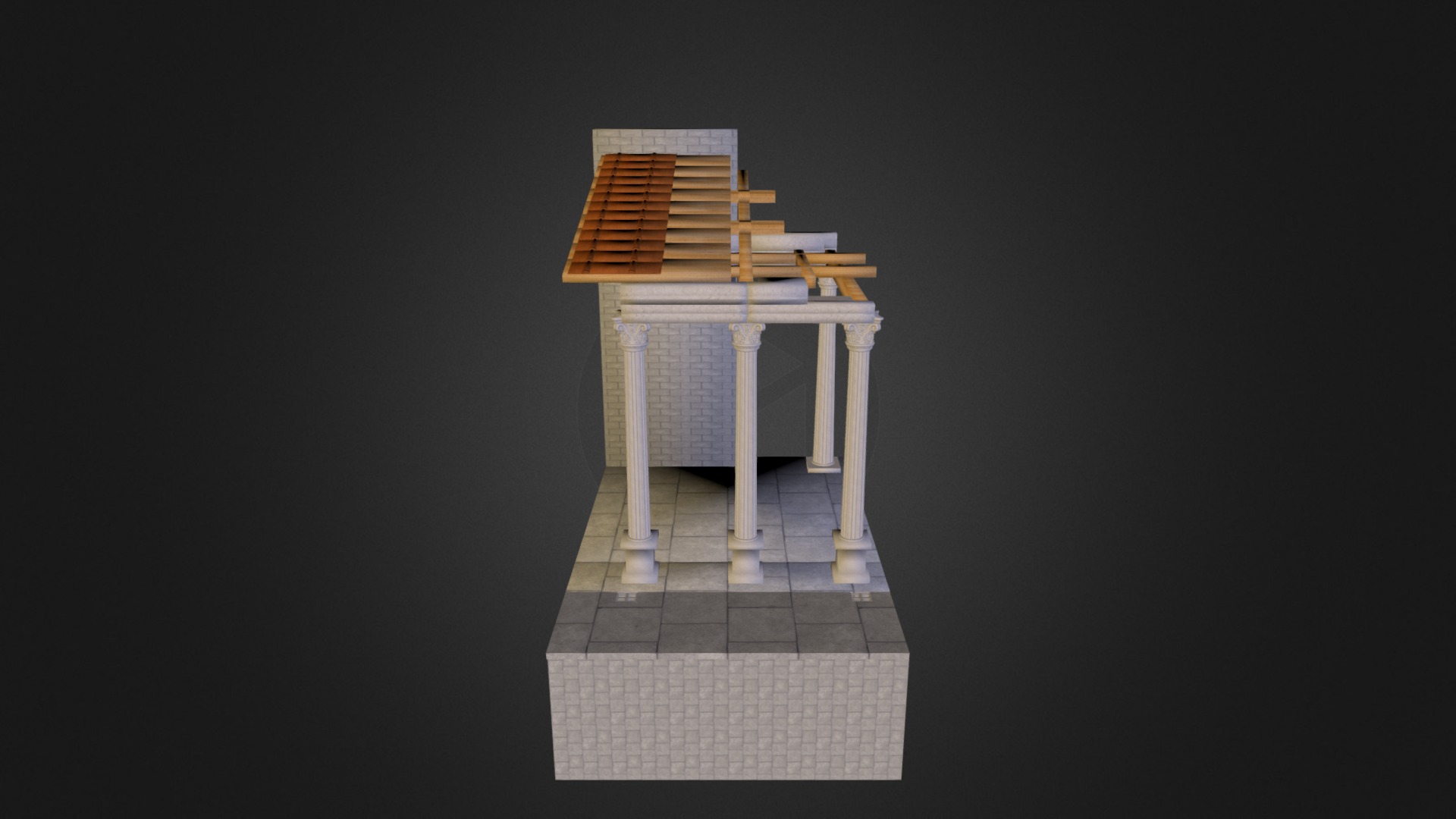 Roman Bath - 3D model by bachoder [672a22f] - Sketchfab