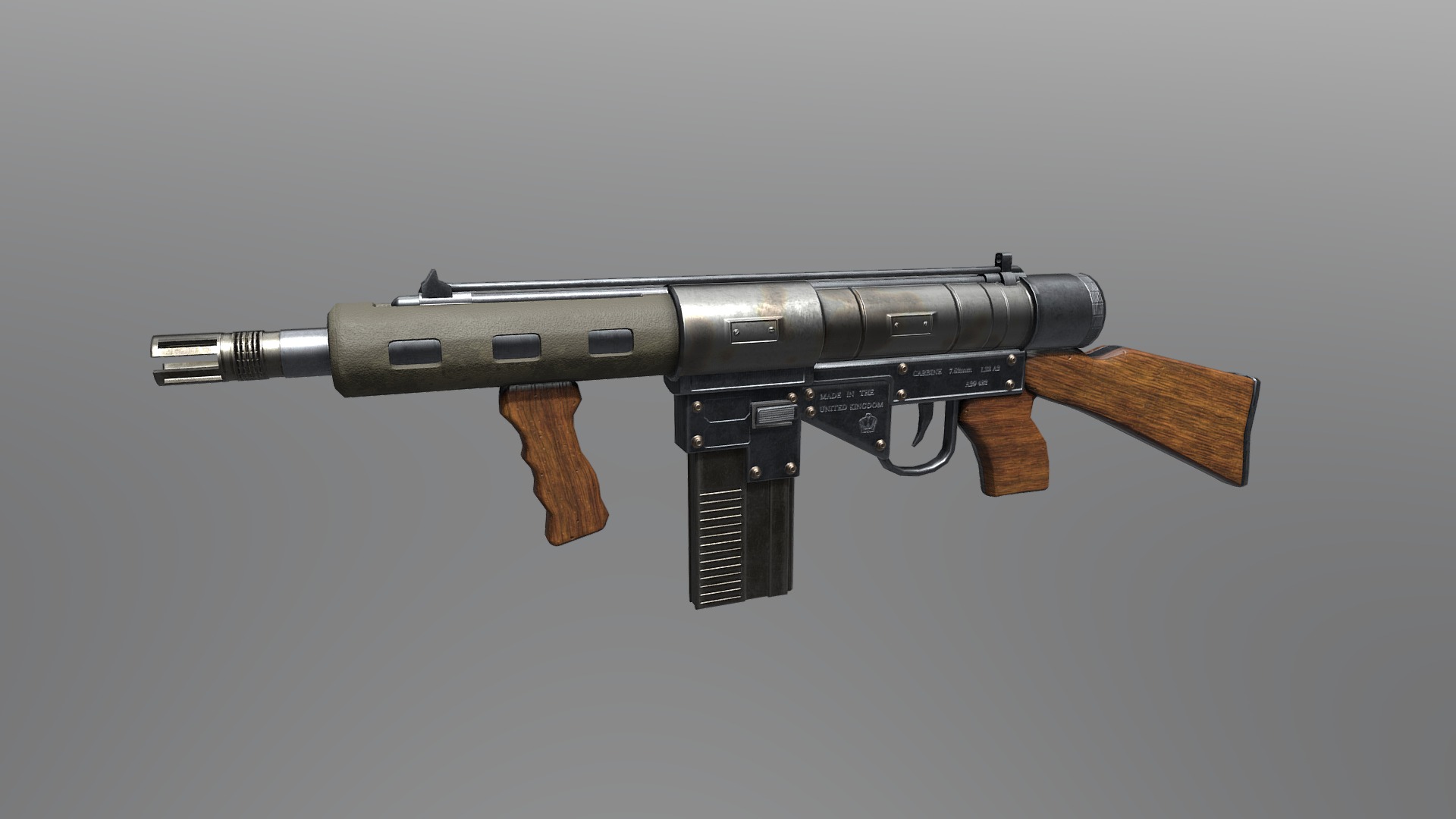 L23 A2 Custom Carbine - 3D model by WolfBorn [672b43c] - Sketchfab