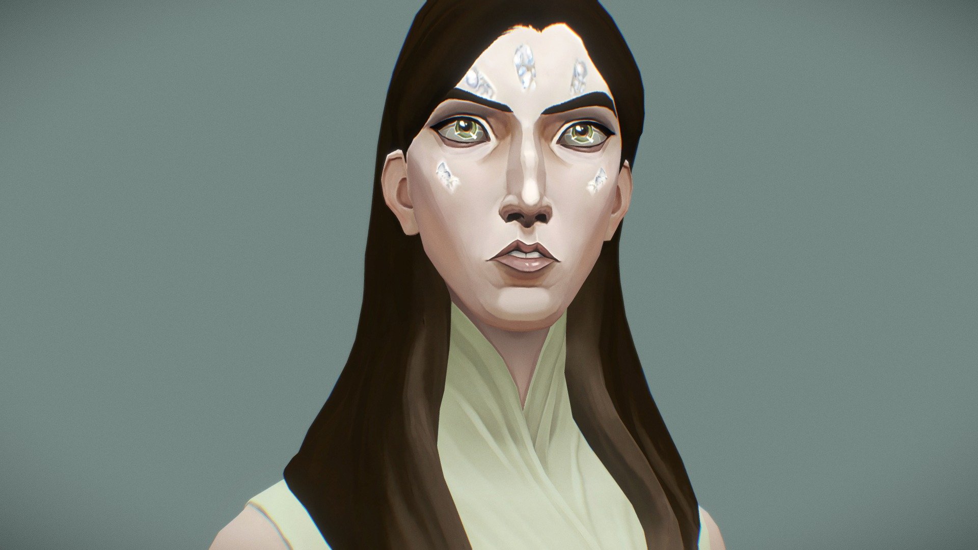 Arcane Fanart - Arcane Style Self Portrait - 3D model by Valentina ...