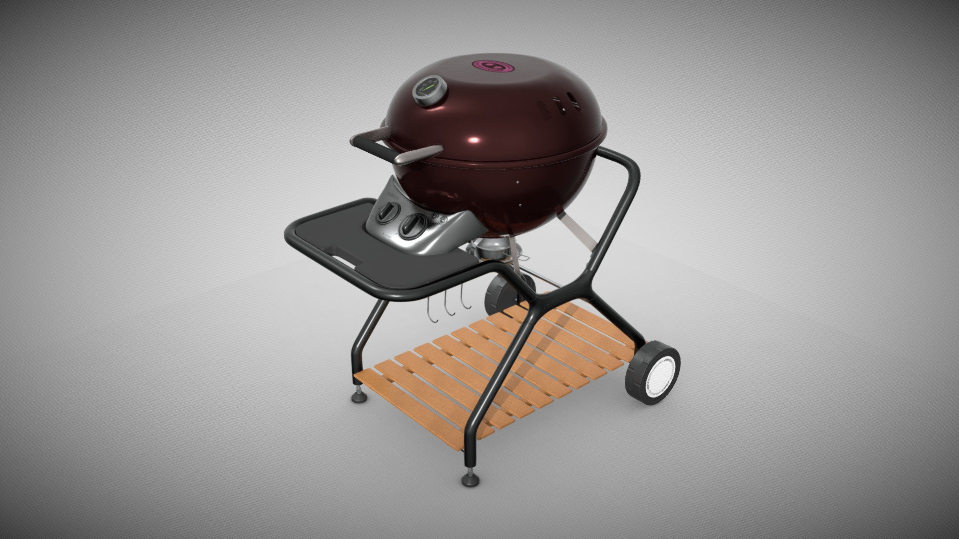 Portable BBQ Grill - 3D model by Black Or Grey (@itsblackorgrey ...