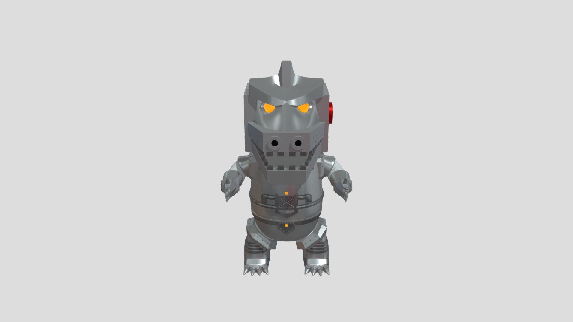 機械哥吉拉（メカゴジラ，Mechagodzilla） - Download Free 3D model by kazma ...