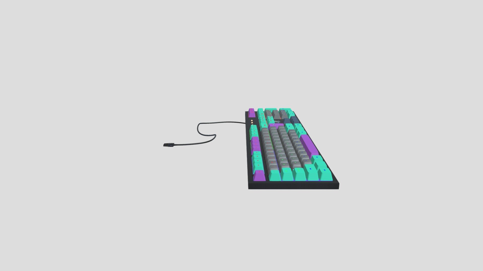 RGB keyboard - Download Free 3D model by roriyaraj63 [672eb3d] - Sketchfab