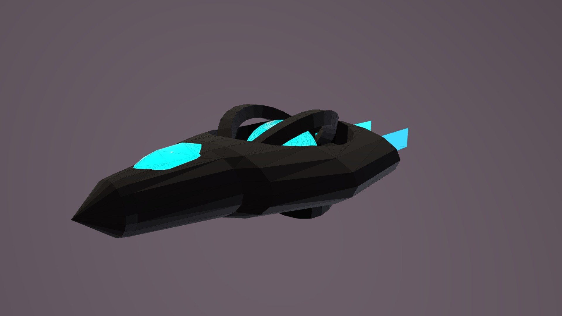Low-Poly Spaceship for Low-poly Games - Download Free 3D model by ...