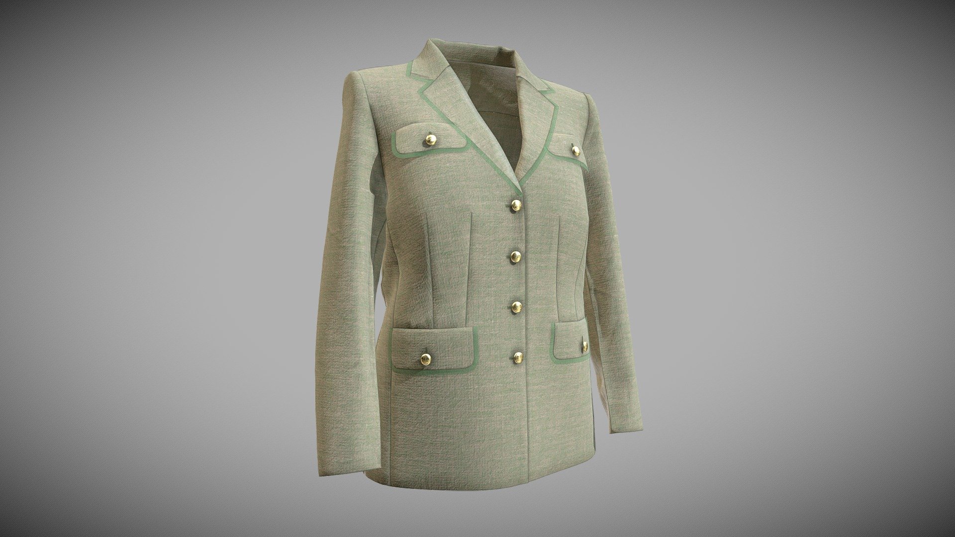 Jacket (Design patent RU 130560) - Download Free 3D model by Mariia ...