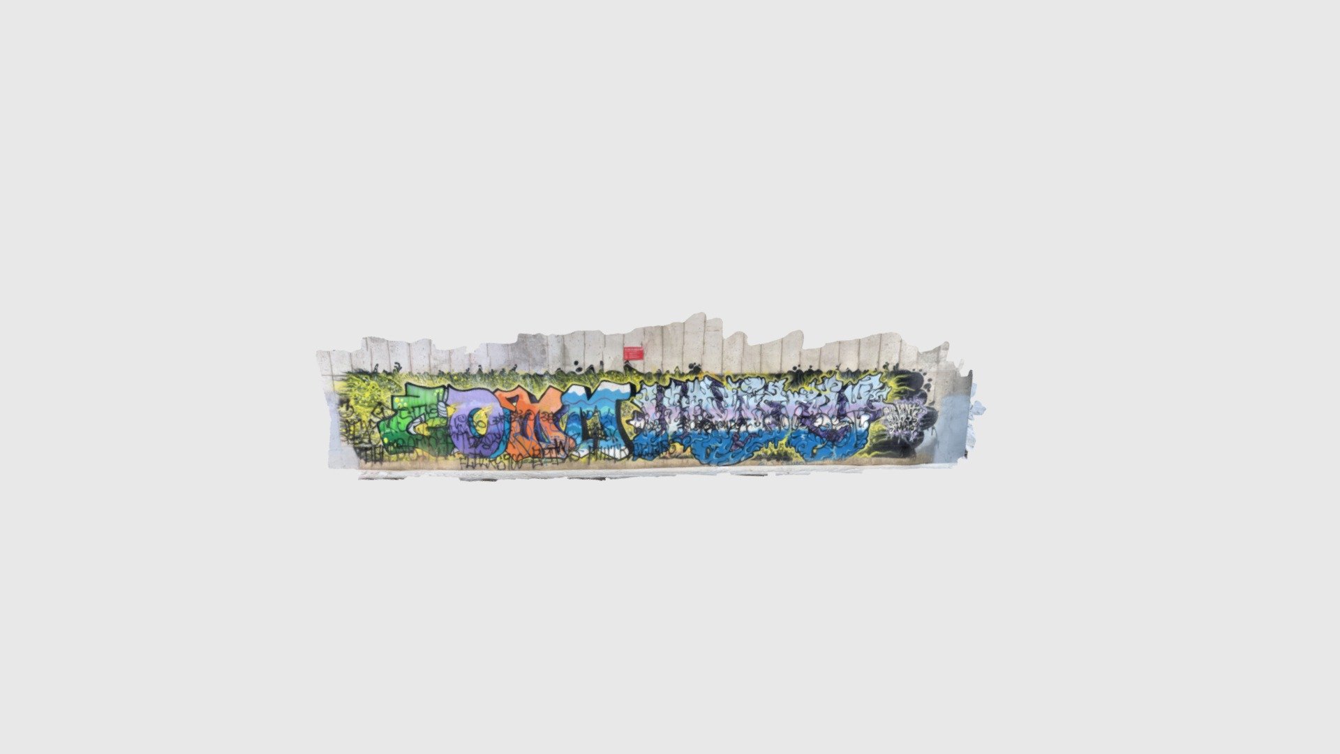 Graffiti wall - Download Free 3D model by indierespawn [6731084 ...