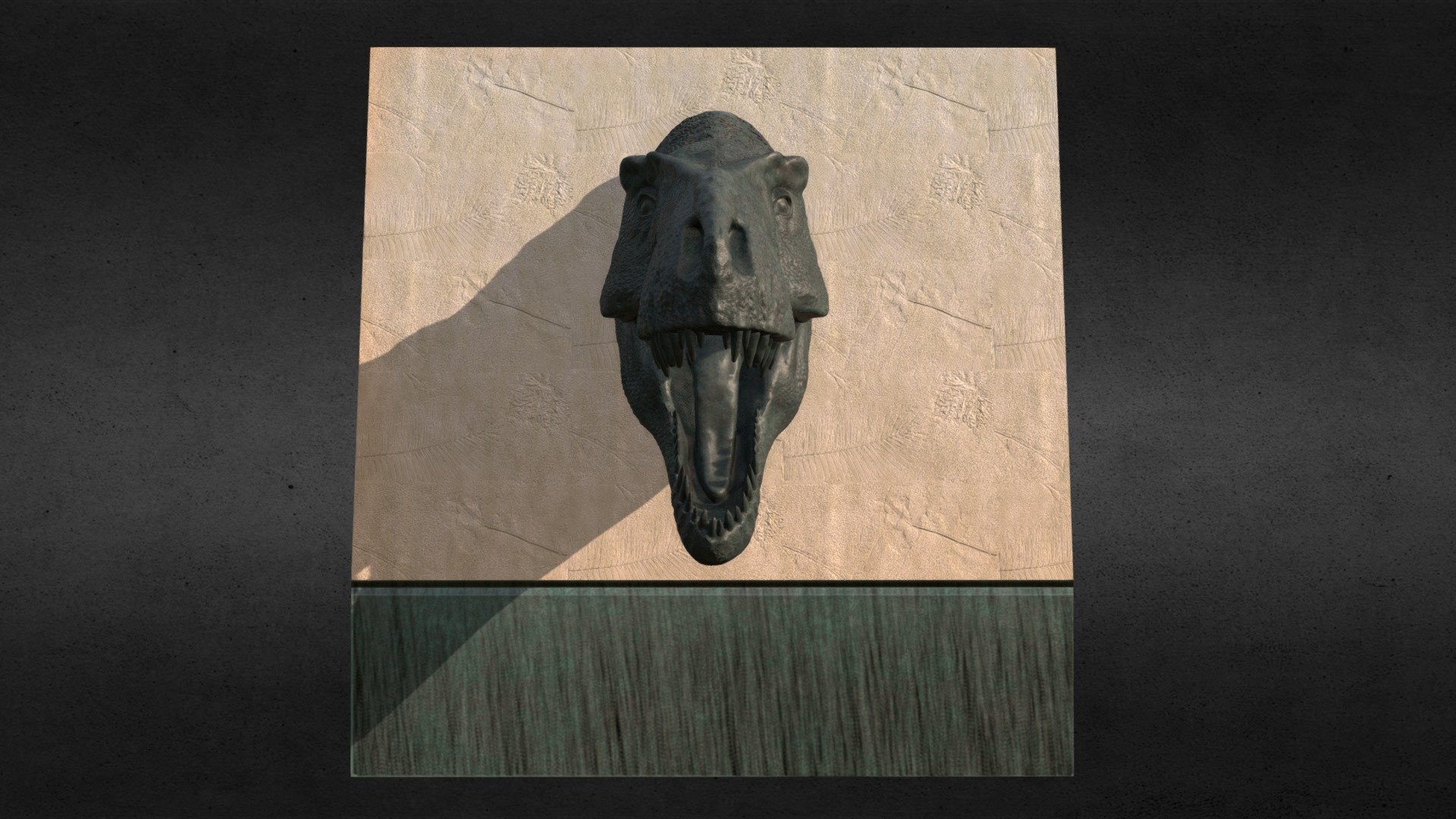 Dinosaur: T-Rex Head Bust - Download Free 3D model by WED Designs (@wed ...