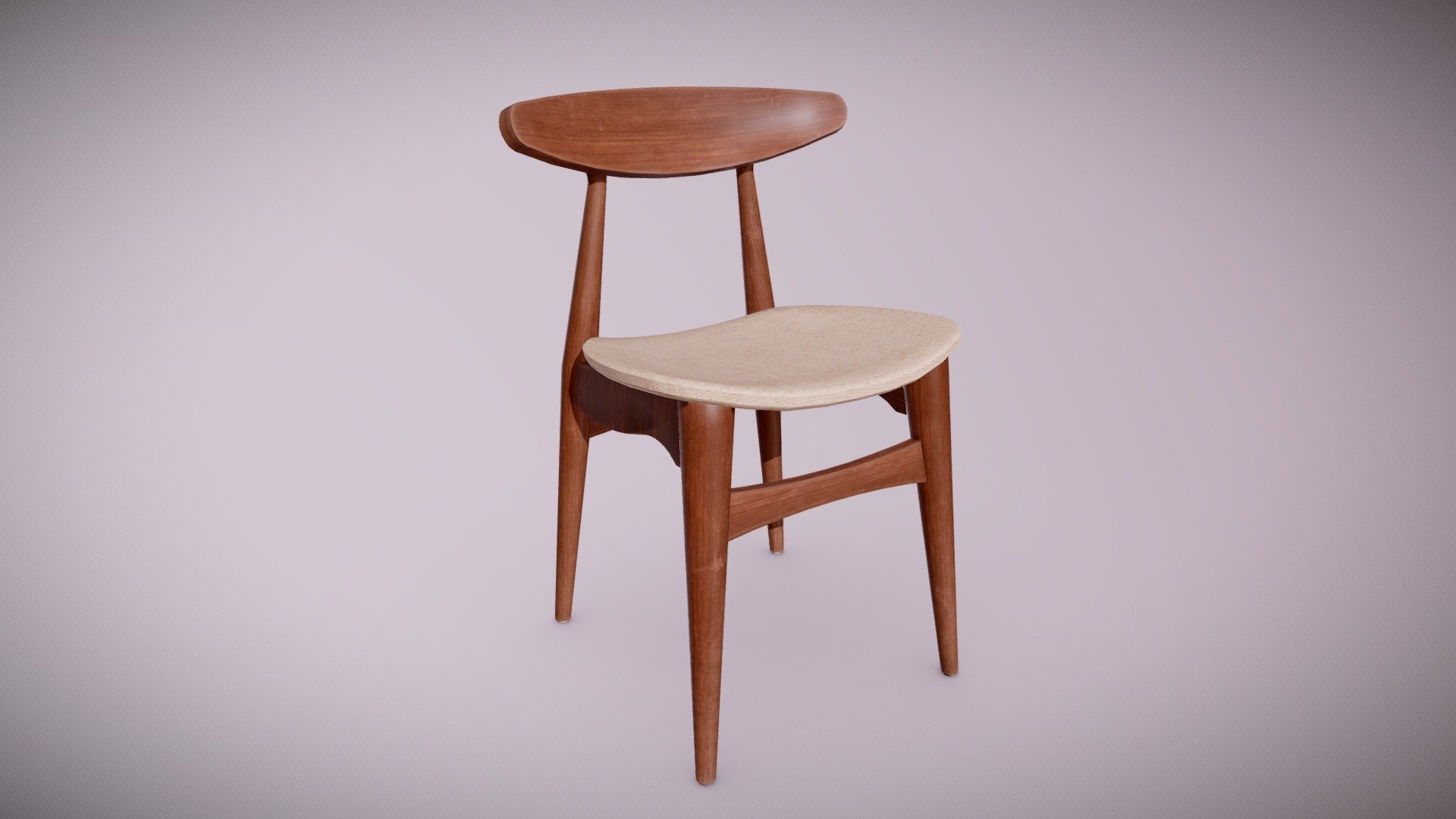 MCN - Midcentury Chair 22 - PBR Game Ready - Buy Royalty Free 3D model ...