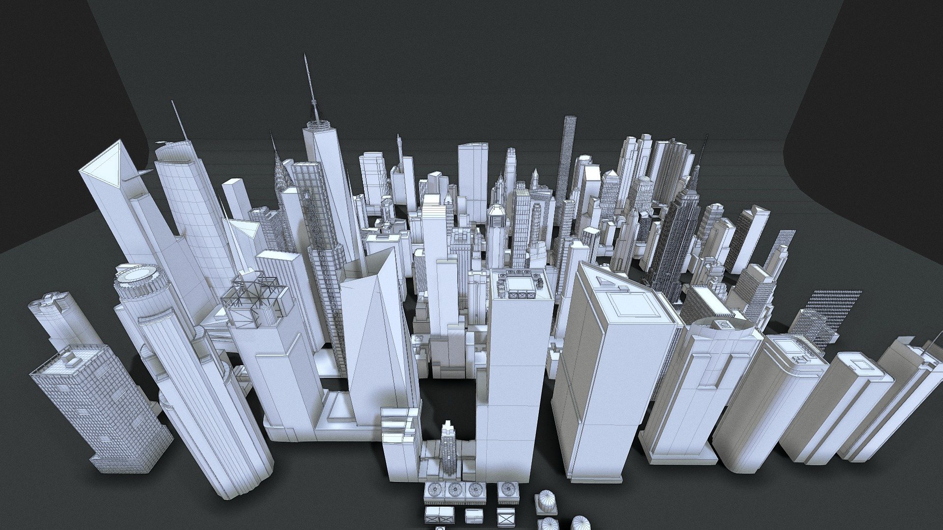 100+ Unique Building Kitbash Bundle VOL-1 - Buy Royalty Free 3D model ...