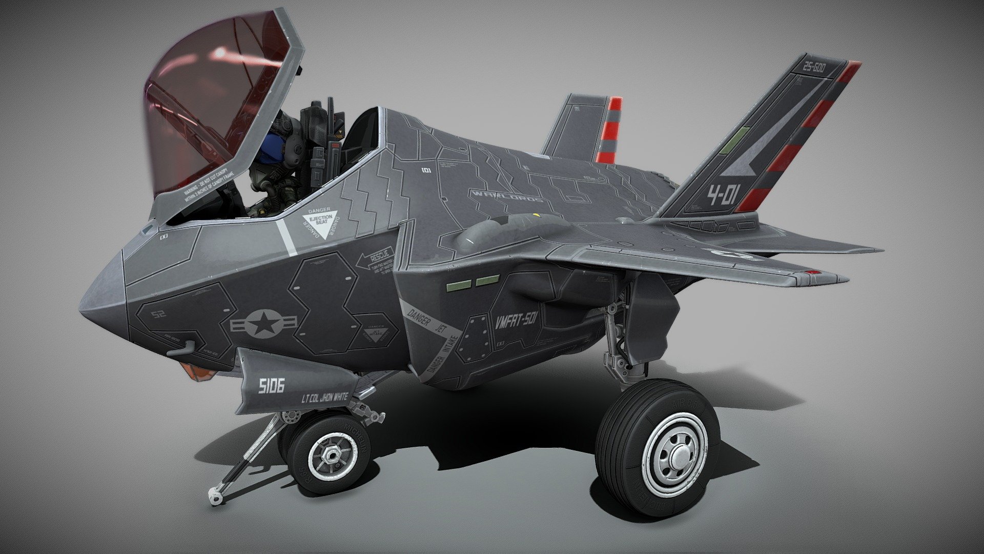 F35_TOY (pre-flight checks) - 3D model by giobiancoFB [673c714] - Sketchfab