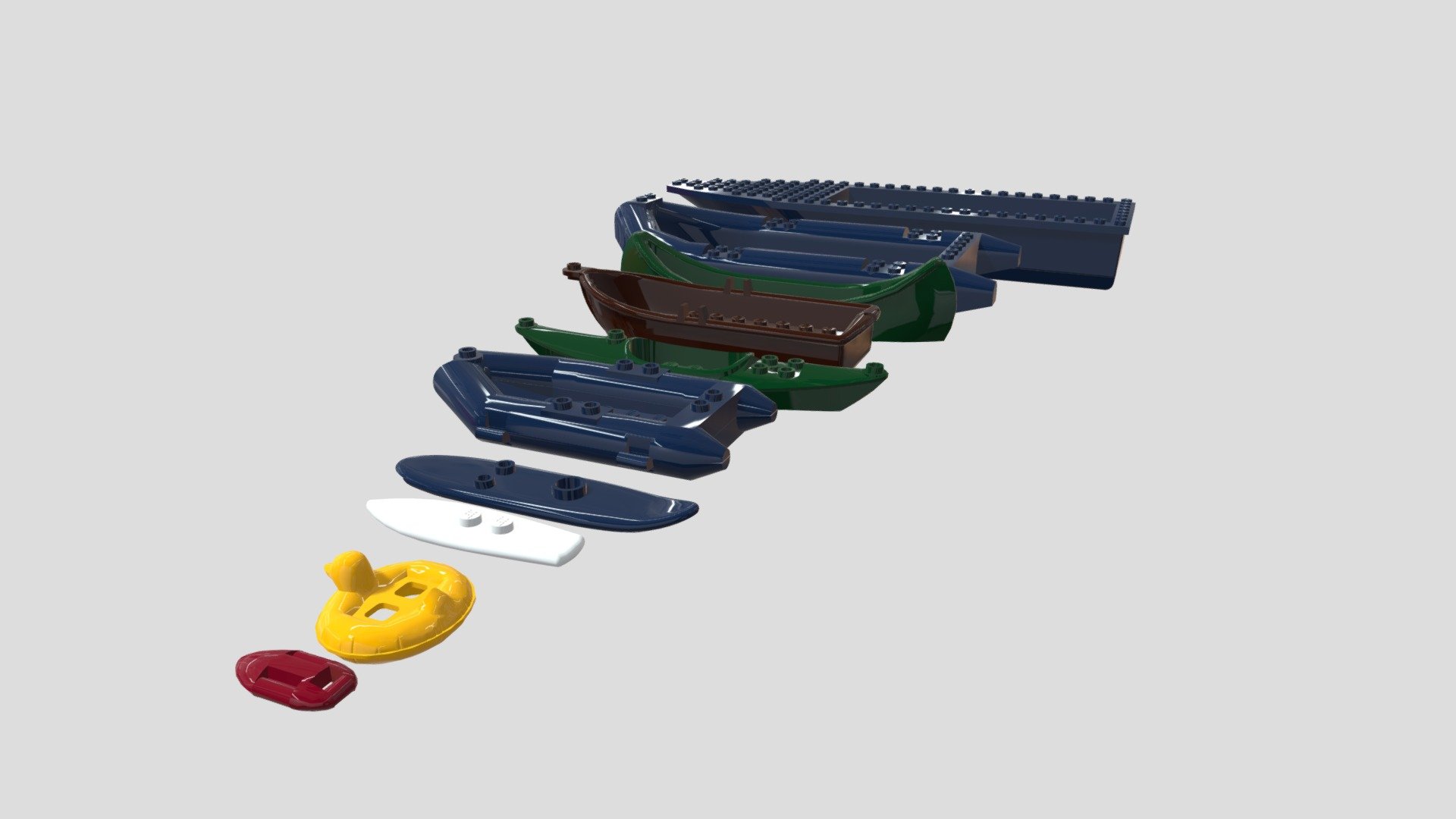 Lego Boats (All) - Download Free 3D model by Awesome Ploy 3D ...