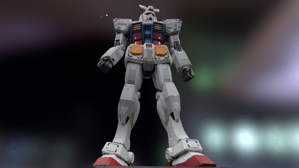 Giant Gundam robot statue in Odaiba (Tokyo) - 3D model by Miguel ...