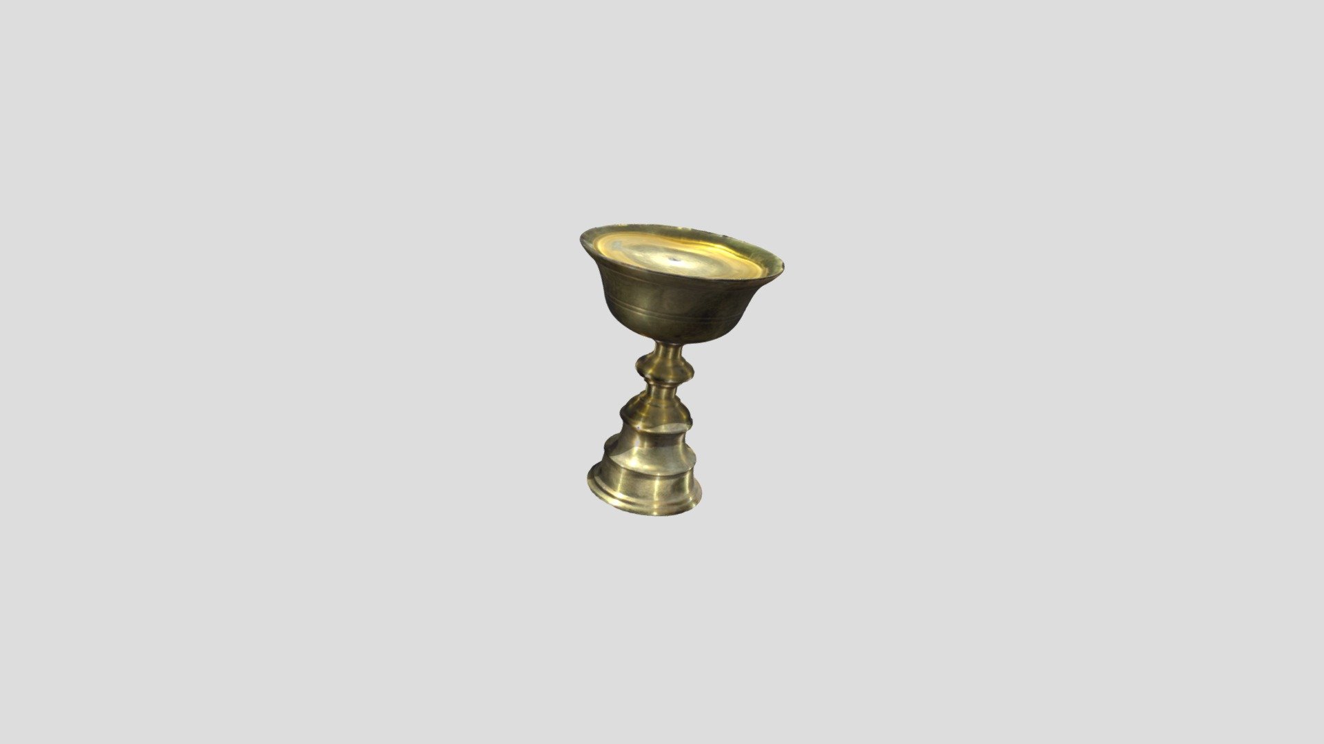 Brass butter lamp - 3D model by Aberdeen City Libraries ...