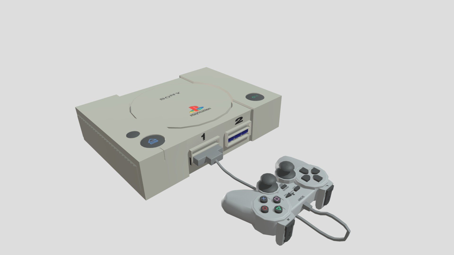 Play Station 1 with dualshok - Download Free 3D model by Pan_Ar4ik ...