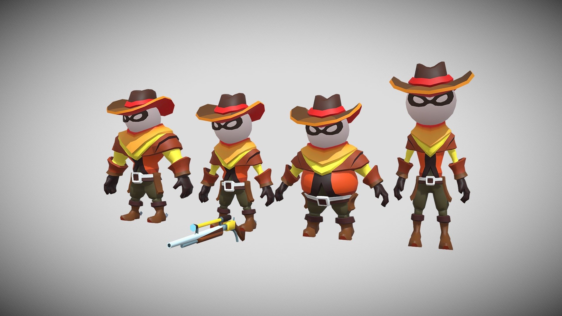 Bandits_03 - 3D model by CC (@ccsf) [6742d85] - Sketchfab
