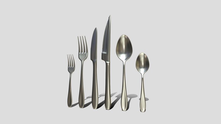 Silverware 3D models - Sketchfab
