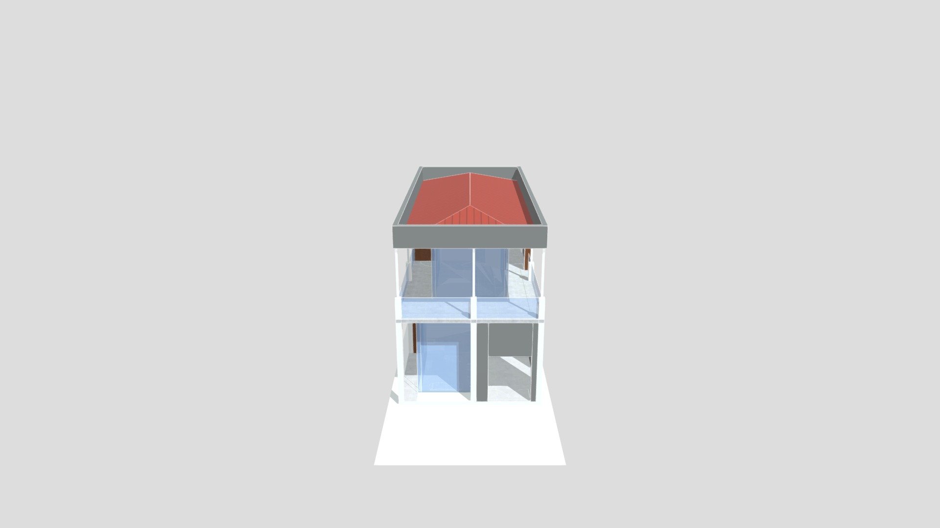 1 storey building - 3D model by ZayyarHtoon [6744efa] - Sketchfab