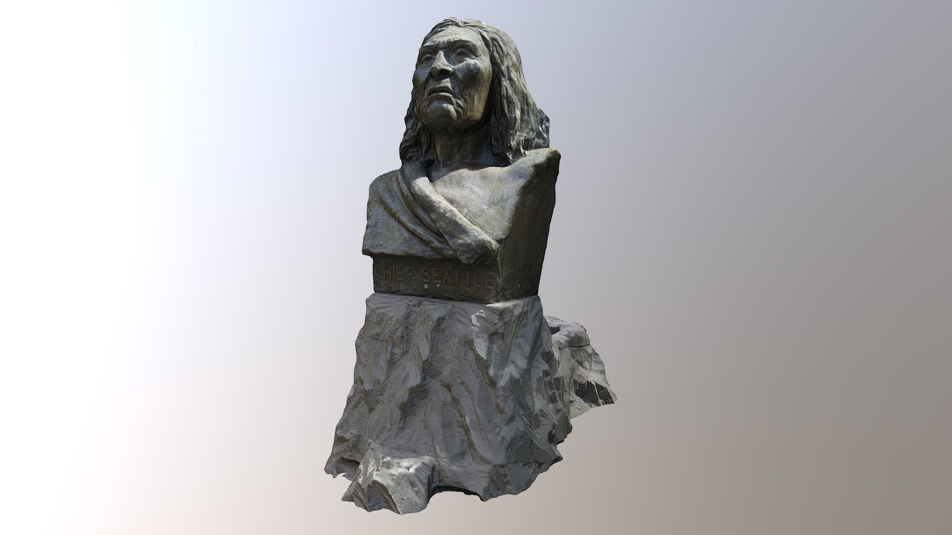 Chief Seattle. Downtown Seattle, Washington - Buy Royalty Free 3D model ...