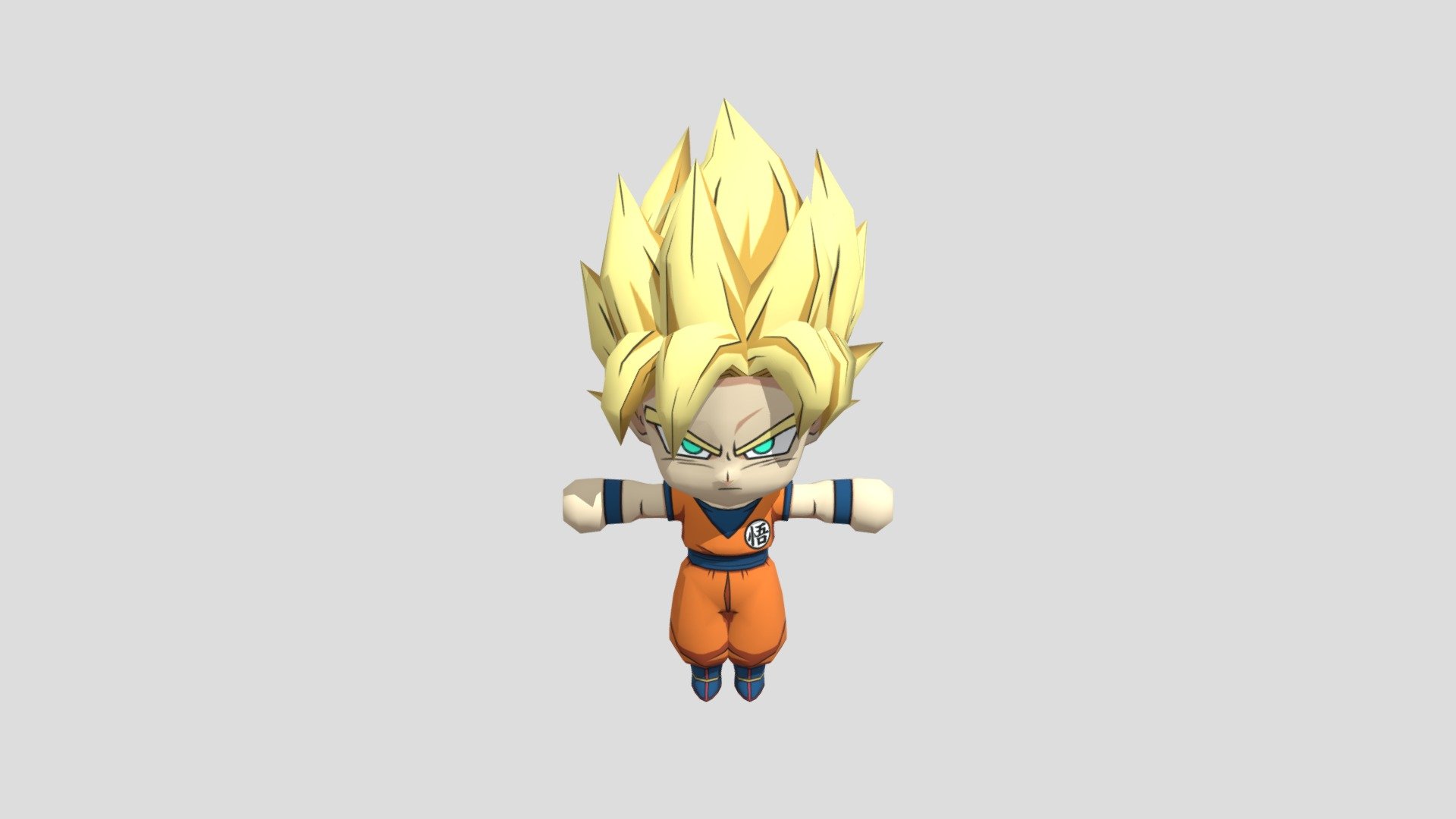 Baby Goku Super Saiyan - Download Free 3D model by Tigerar1 ...