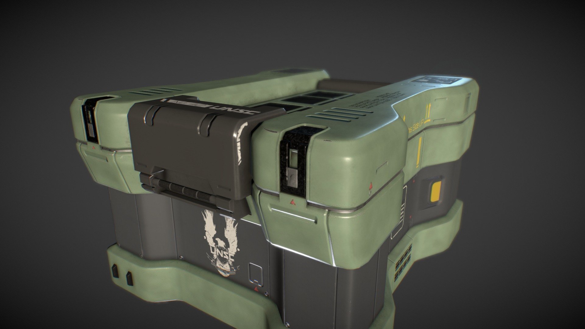 UNSC - CRATE - 3D model by Denis Moeller (@dmoeller) [67488f2] - Sketchfab