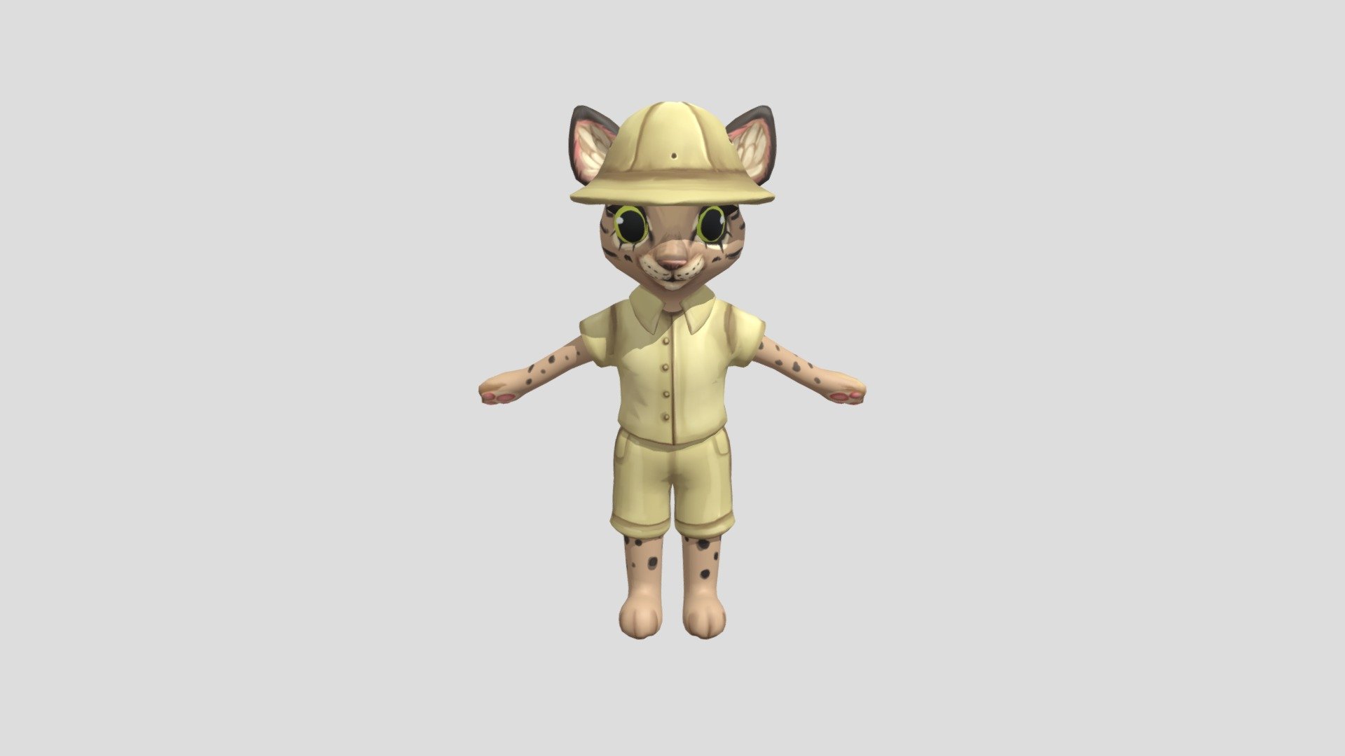 Jocelyn the Ocelot - 3D model by isabelhenry [6749bff] - Sketchfab