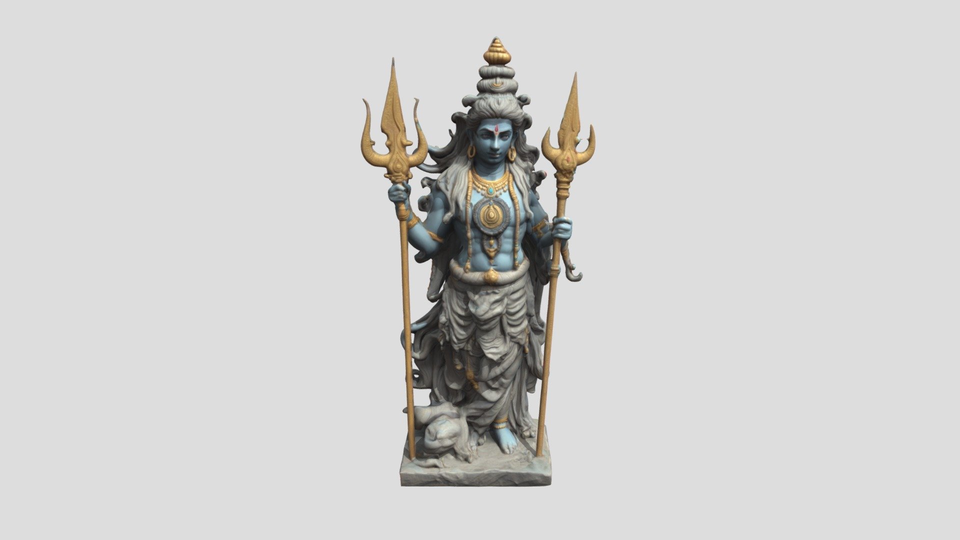 Lord Shiva, Indian God - 3D model by amitneole [674a162] - Sketchfab