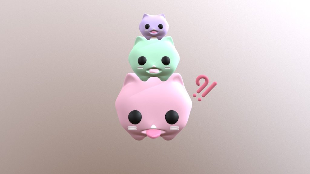 Cats Tower - 3D model by minhanh0604 [674b3cc] - Sketchfab