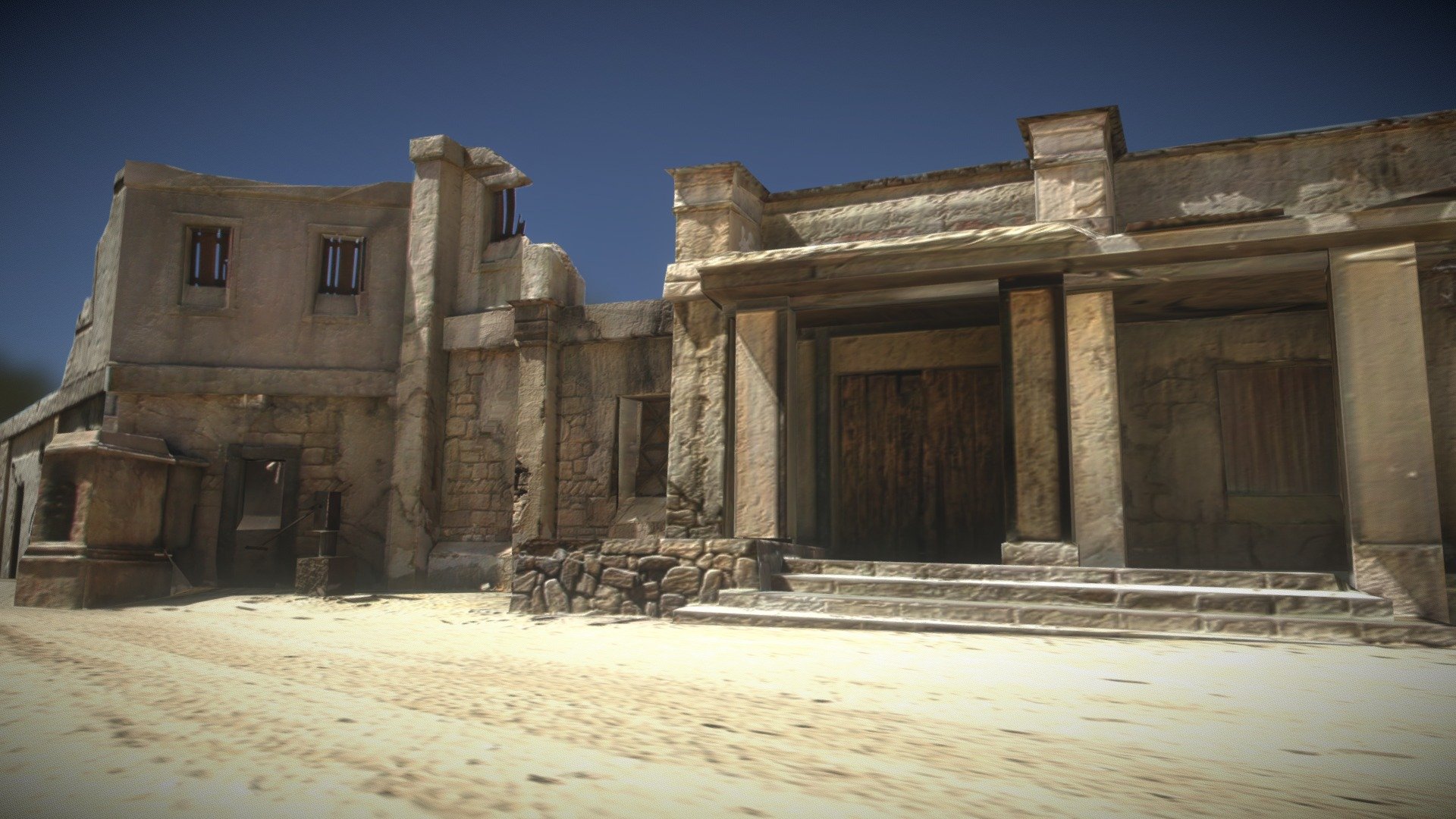 Western Street Set - Photogrametry - Download Free 3D model by Arion ...