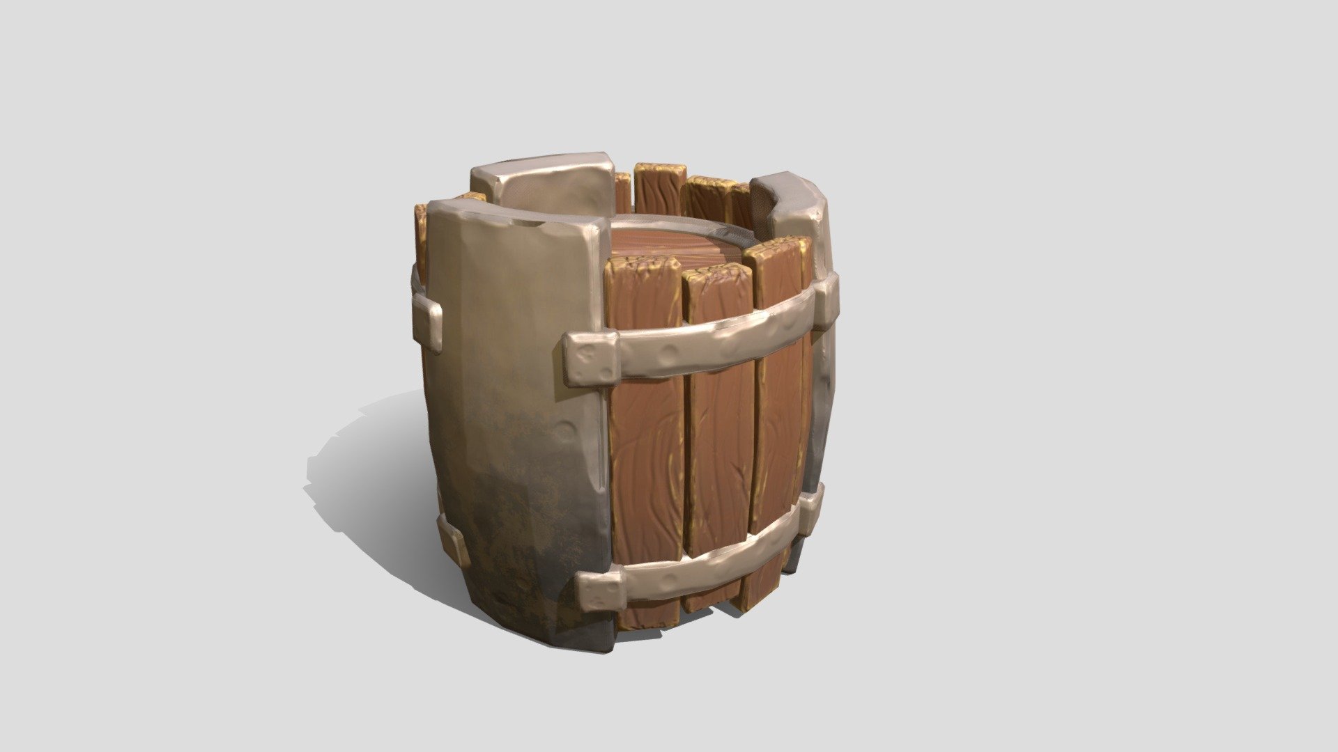 Barrel Stylized - Download Free 3D model by thanarat.eak [674e593 ...