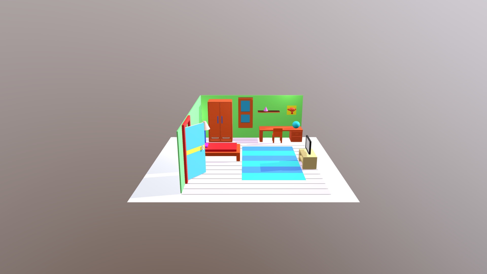 ruang kamar - 3D model by ryan_849 [674e9c4] - Sketchfab