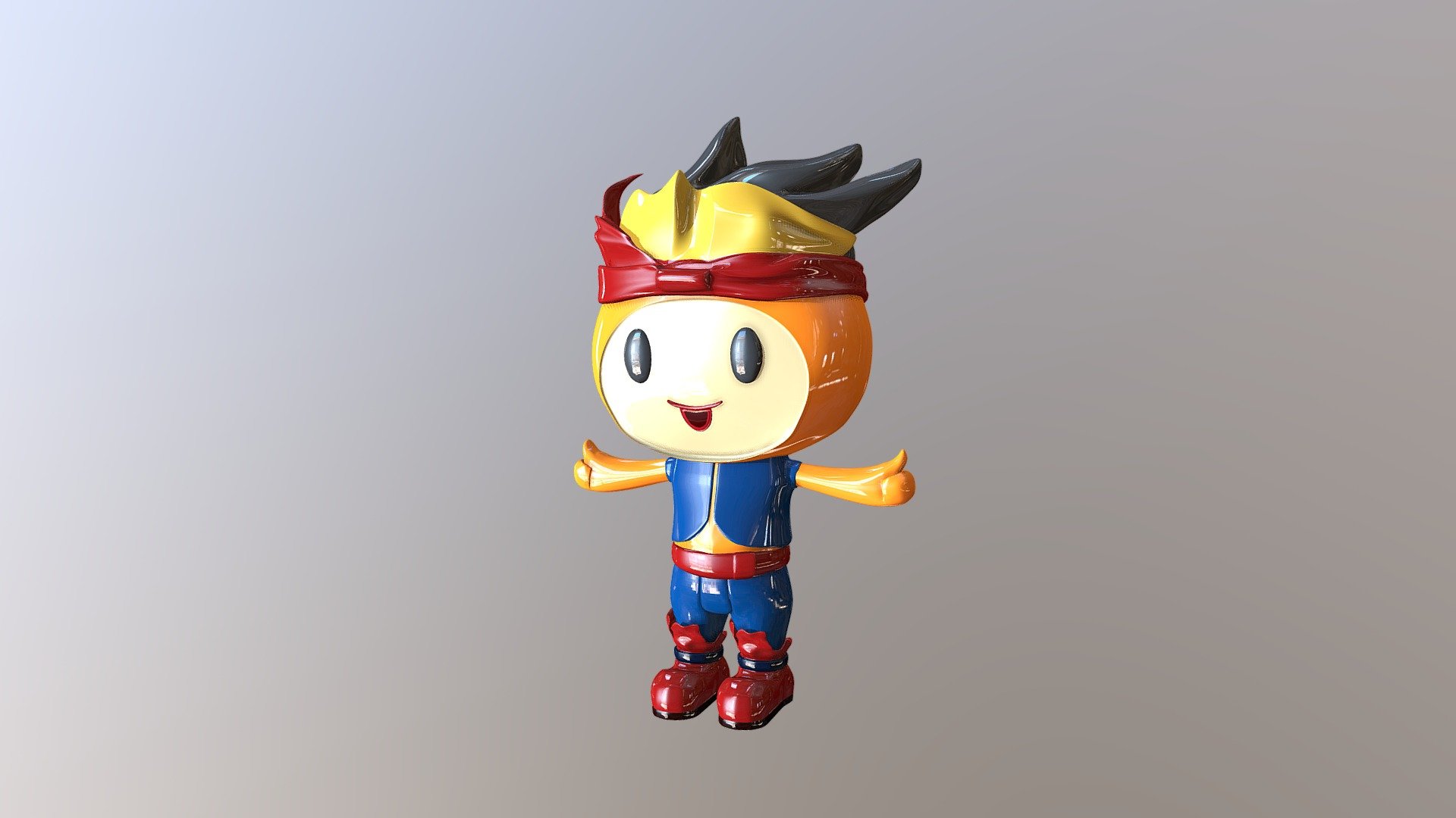 Maskot KB - 3D model by gadangwira [6751019] - Sketchfab