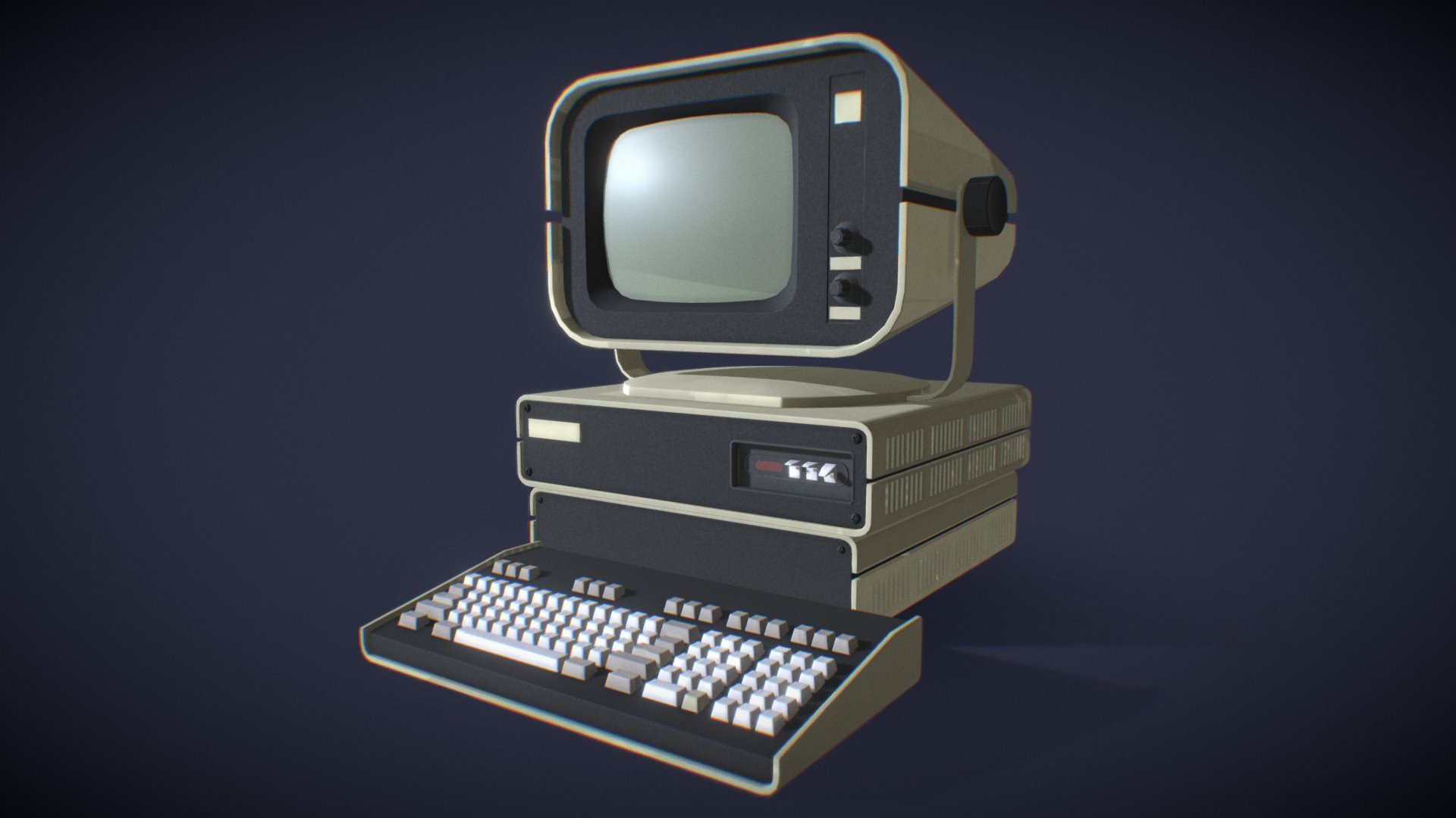 Retro Electronics: Retro PC - Download Free 3D model by virgodmonkey ...