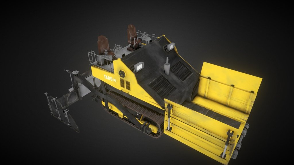 Asphalt paver - 3D model by rosolek.pl (@taru) [6754164] - Sketchfab