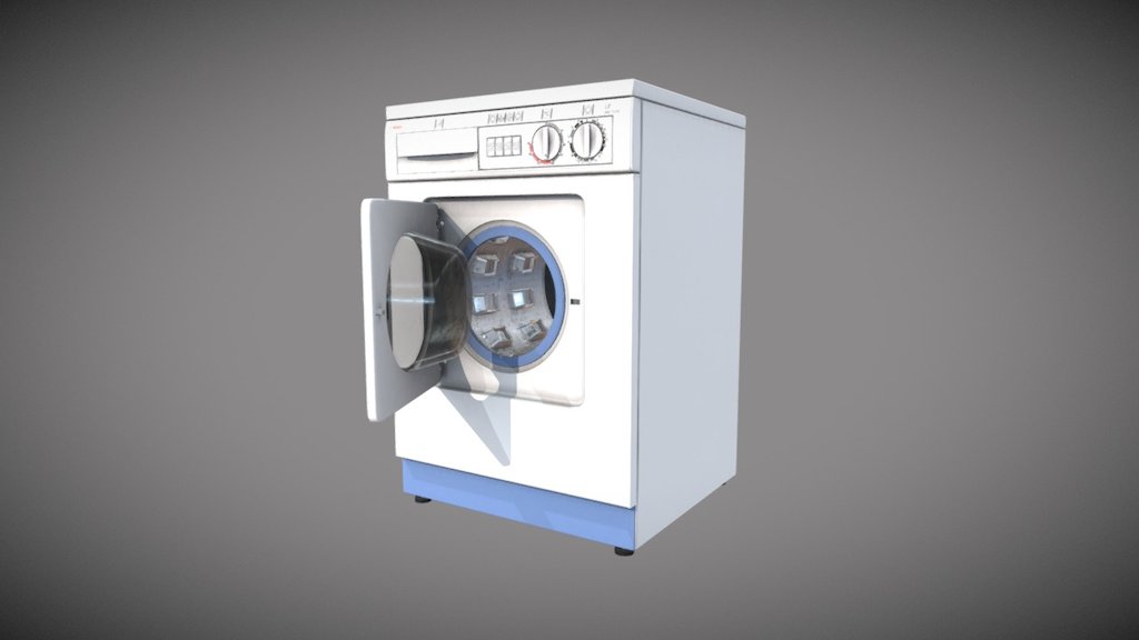 Washing Machine - Download Free 3D model by Francesco Coldesina ...
