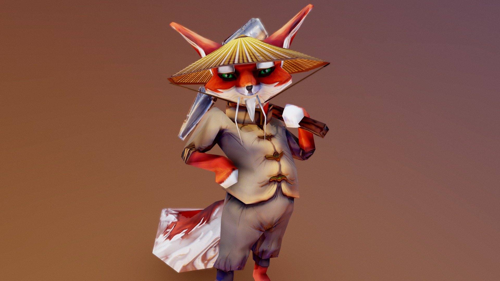 Fox worker - 3D model by daryna.soloviova [6755898] - Sketchfab