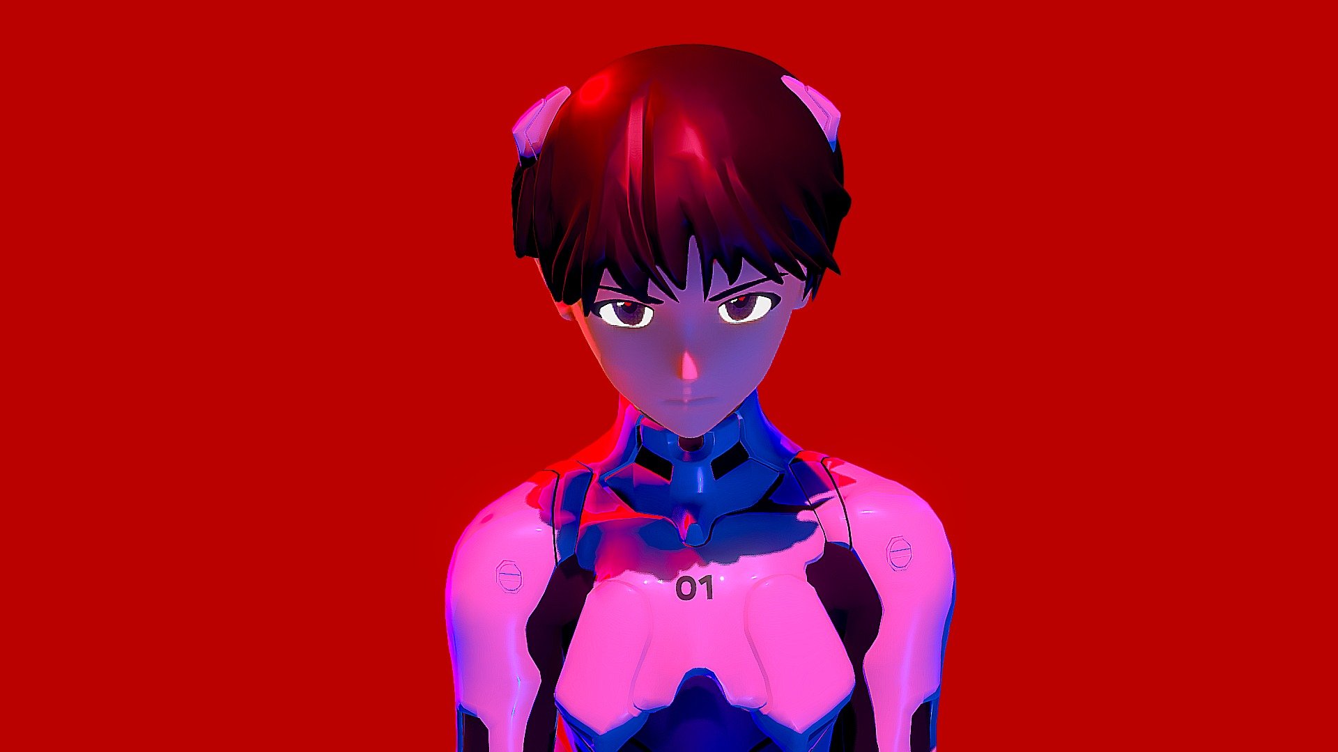 Evangelion_Shinji Ikari - 3D model by JiHoBoBN (@bbbjihwan) [67592bf ...