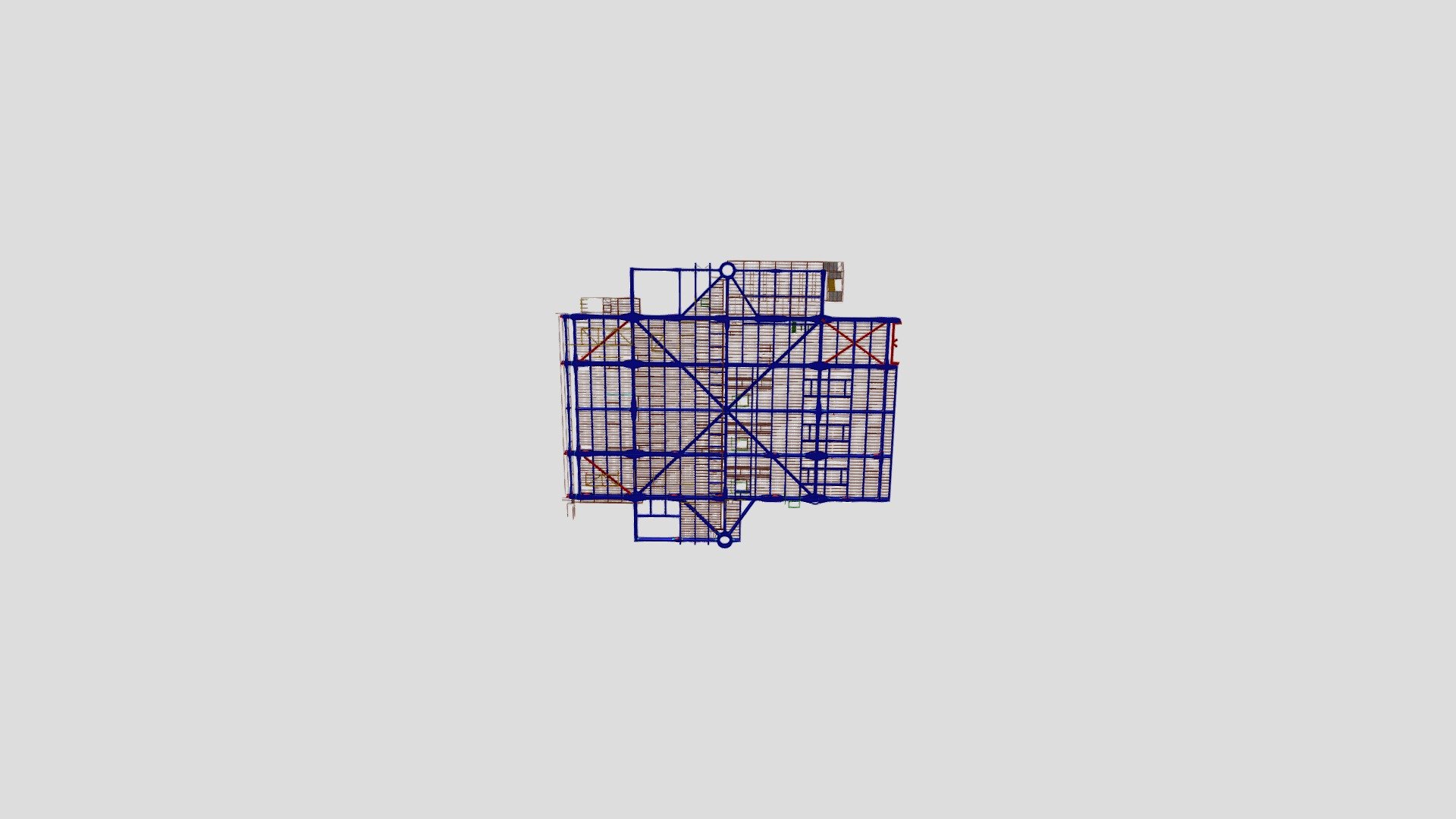 Topside MIDDLE DECK FRAMING - 3D model by ...