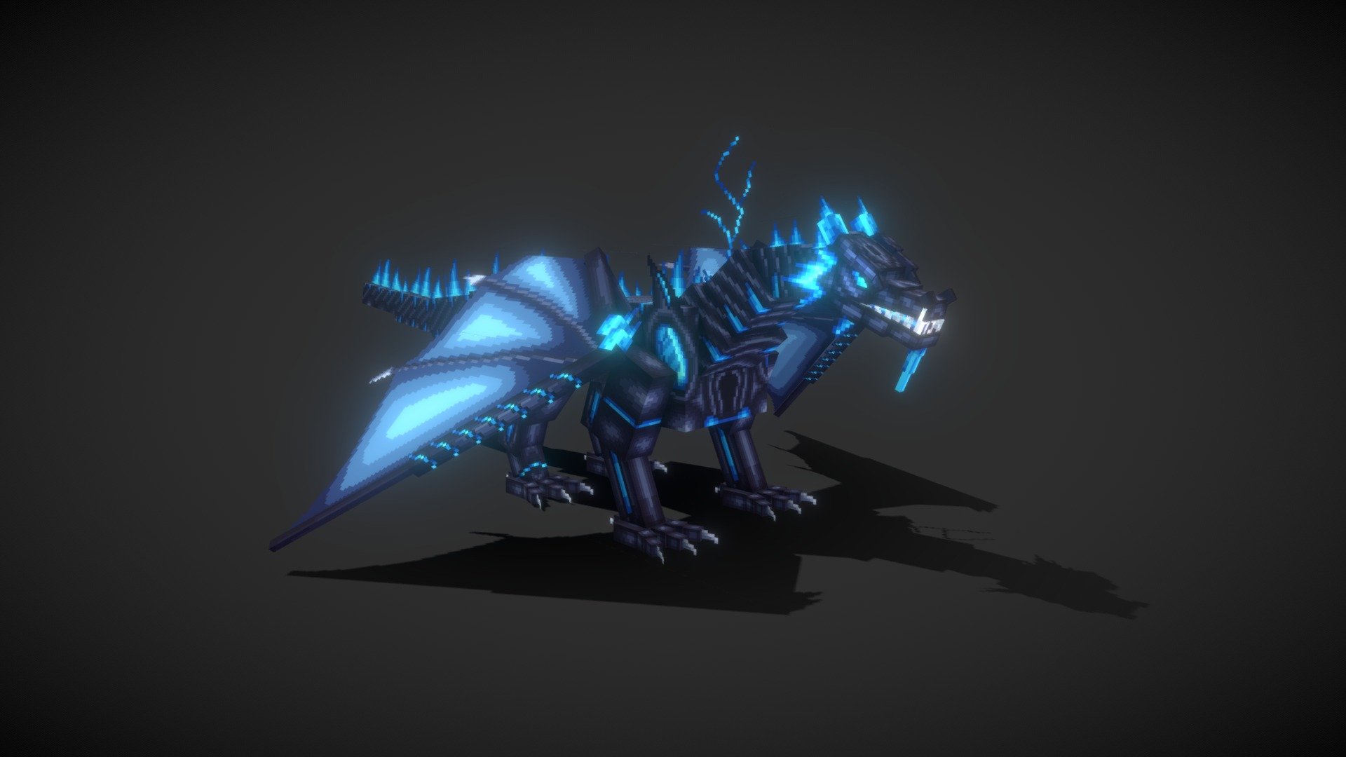 Electro Dragon - 3D model by kron (@kron3564) [675b90e] - Sketchfab