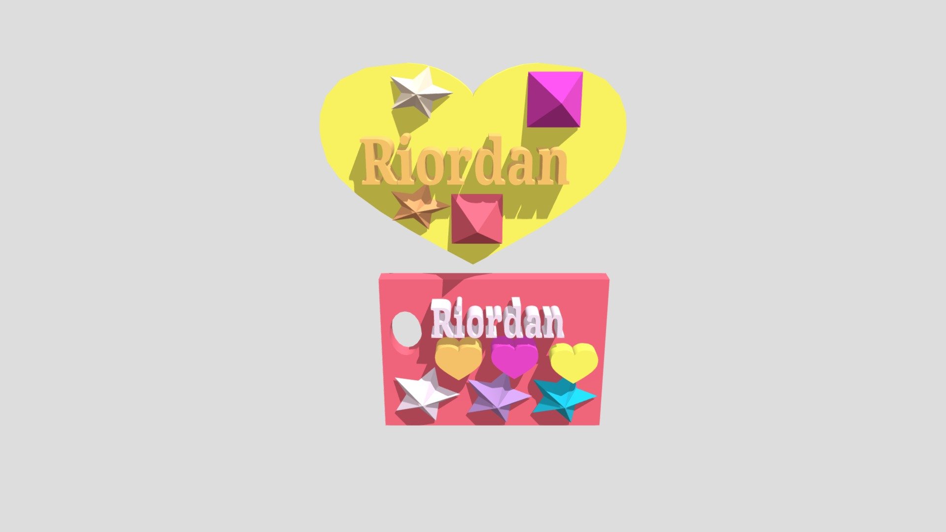 Name Keychain - Riordan - Download Free 3D model by it.trackv [675bfb3 ...