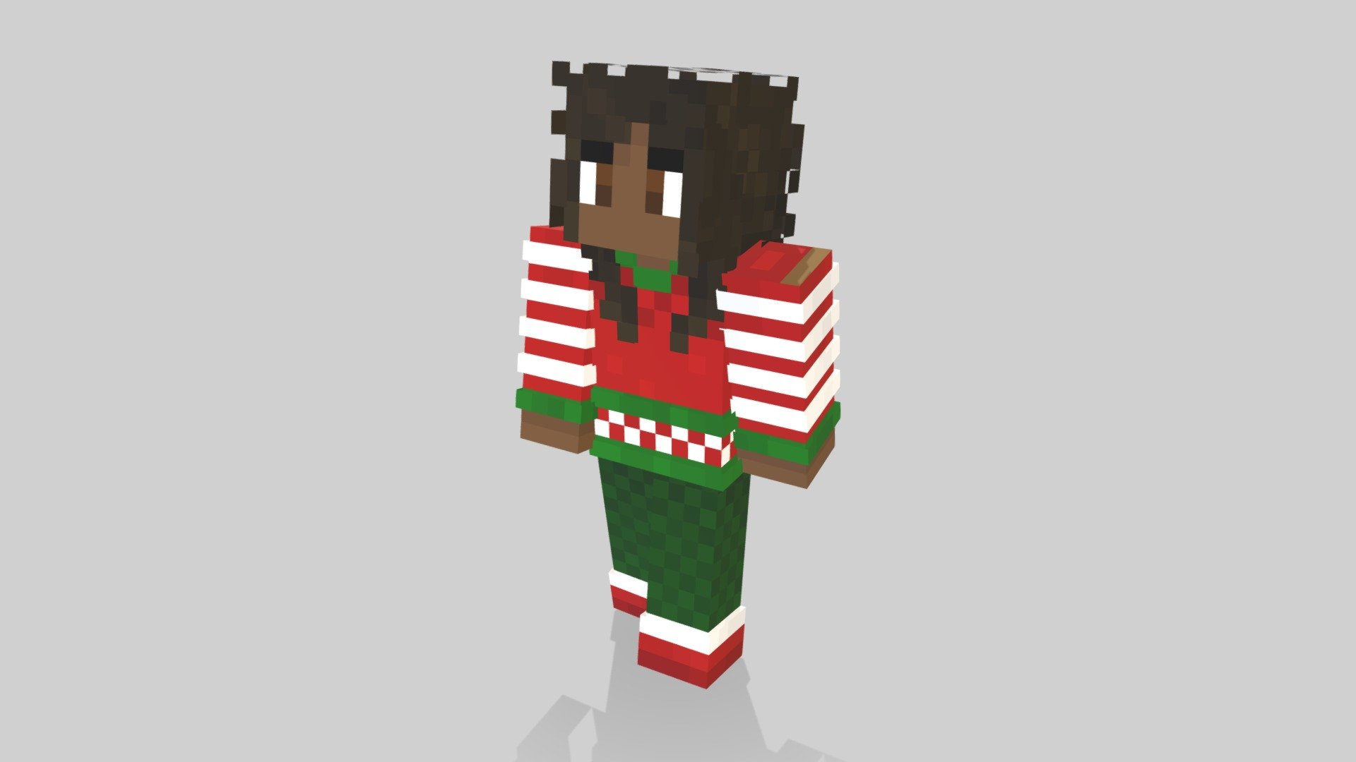 Christmas Girl (Minecraft) - 3D model by Water Violet (@waterviolet ...